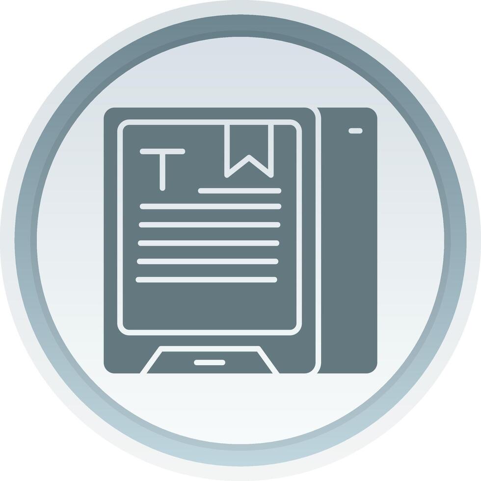 Reading Solid button Icon 38513901 Vector Art at Vecteezy