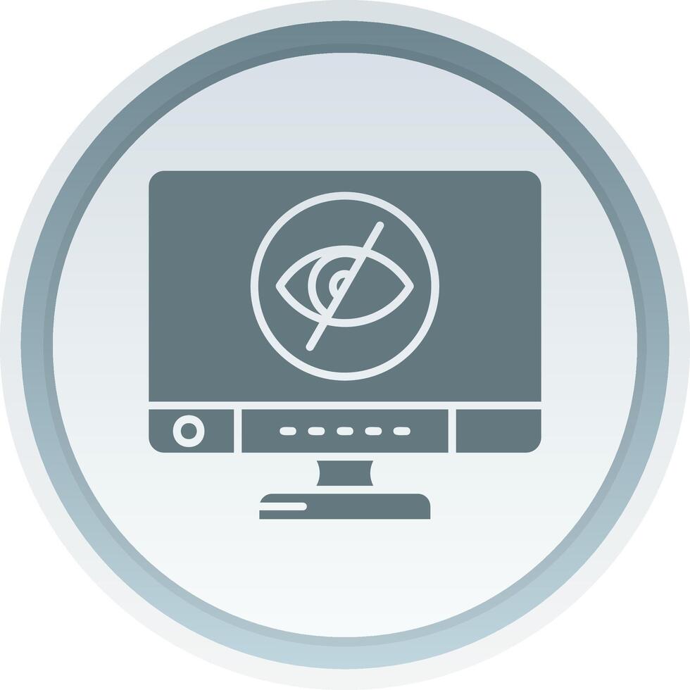 Disabled Solid button Icon 38513908 Vector Art at Vecteezy