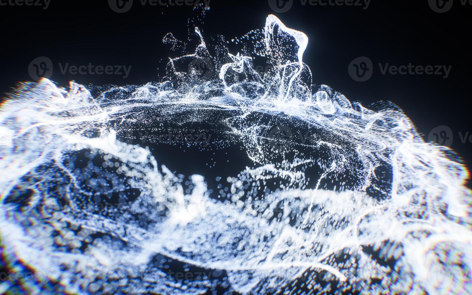 Abstract flowing wave particles background, 3d rendering. 38514636 Stock Photo at Vecteezy