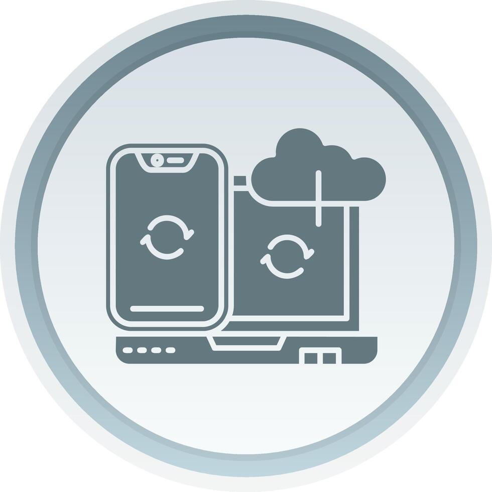 Sync Solid button Icon 38516339 Vector Art at Vecteezy