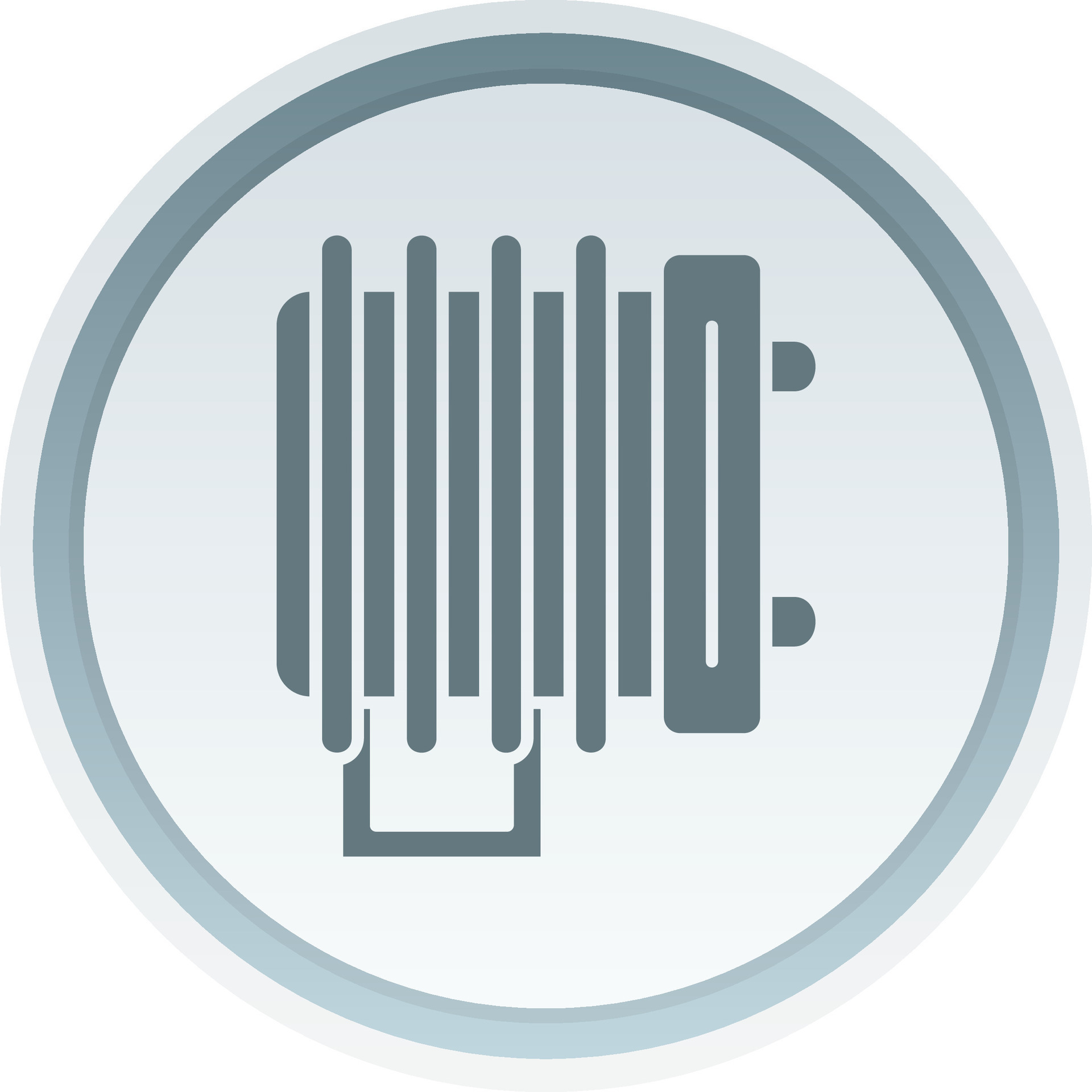 Heater Solid button Icon 38516366 Vector Art at Vecteezy