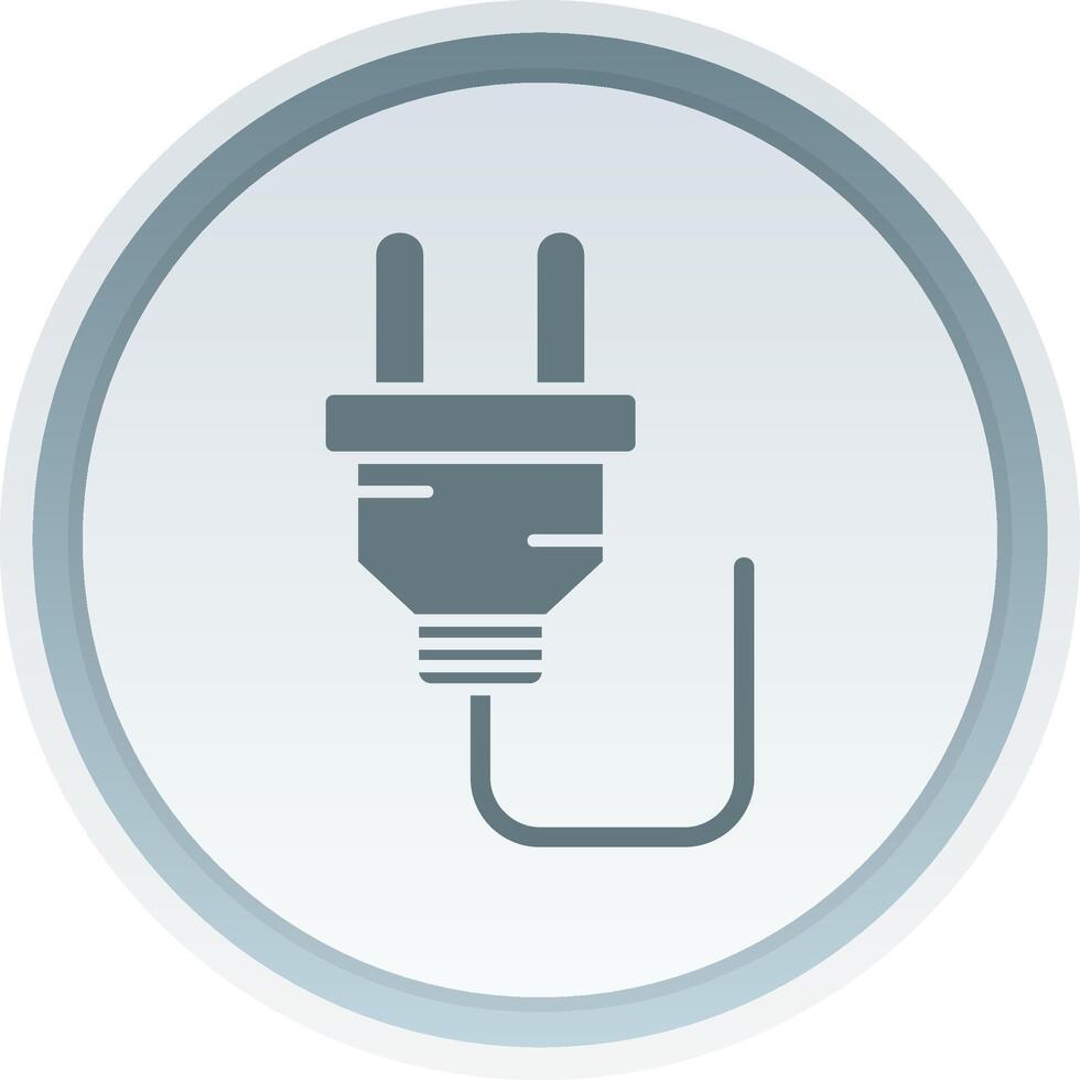 Plug Solid button Icon 38516387 Vector Art at Vecteezy