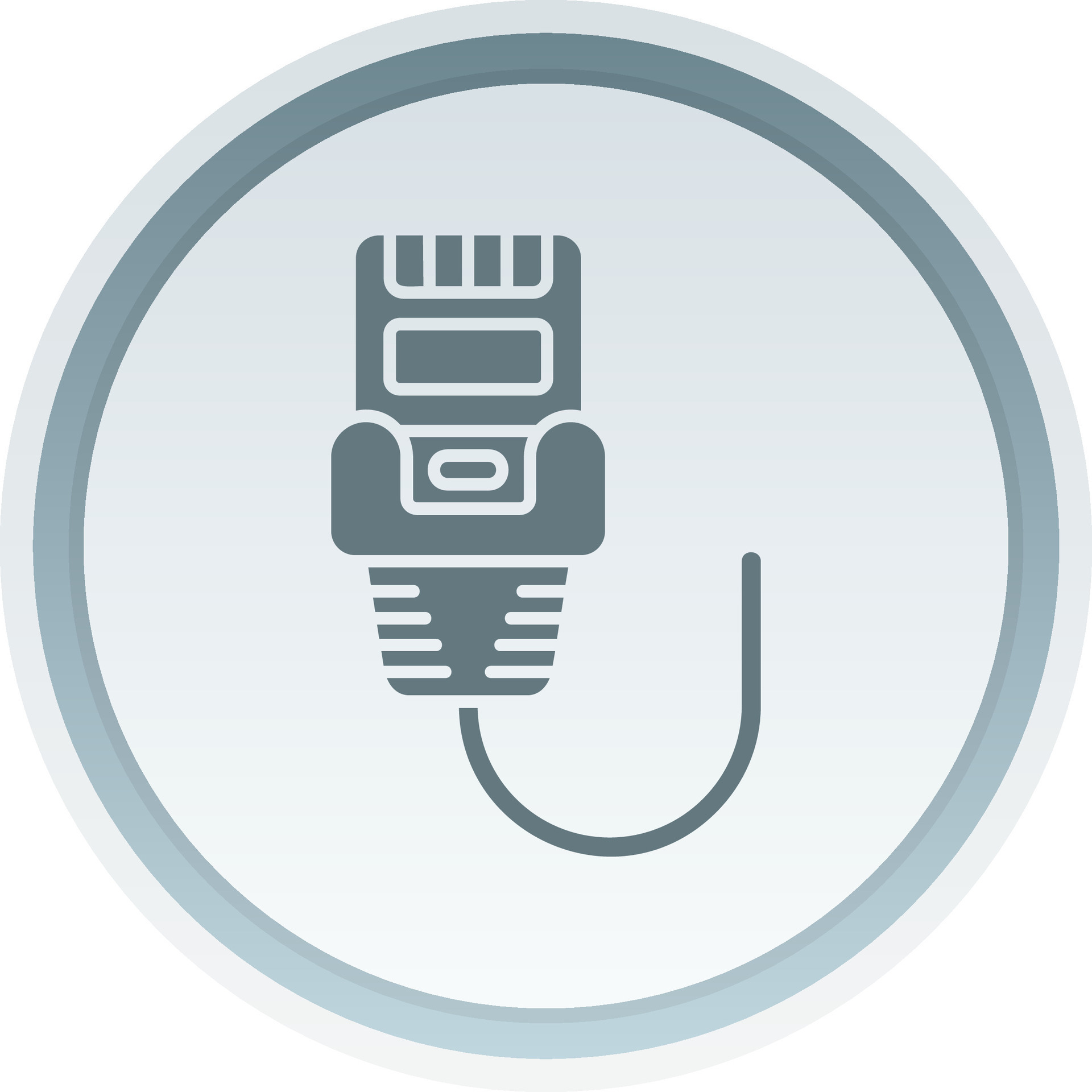 Ethernet Solid button Icon 38516402 Vector Art at Vecteezy