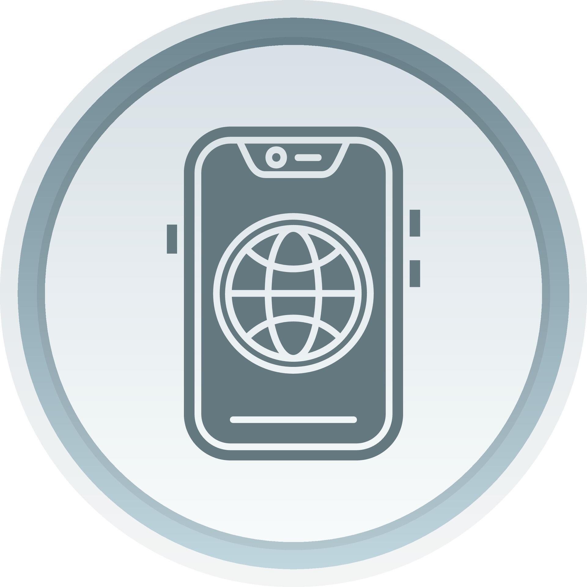 Global Solid button Icon 38516804 Vector Art at Vecteezy