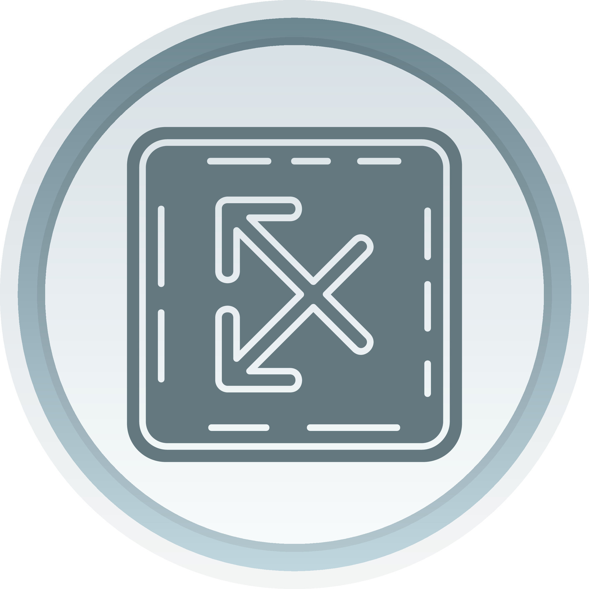 Intersect Solid button Icon 38517010 Vector Art at Vecteezy