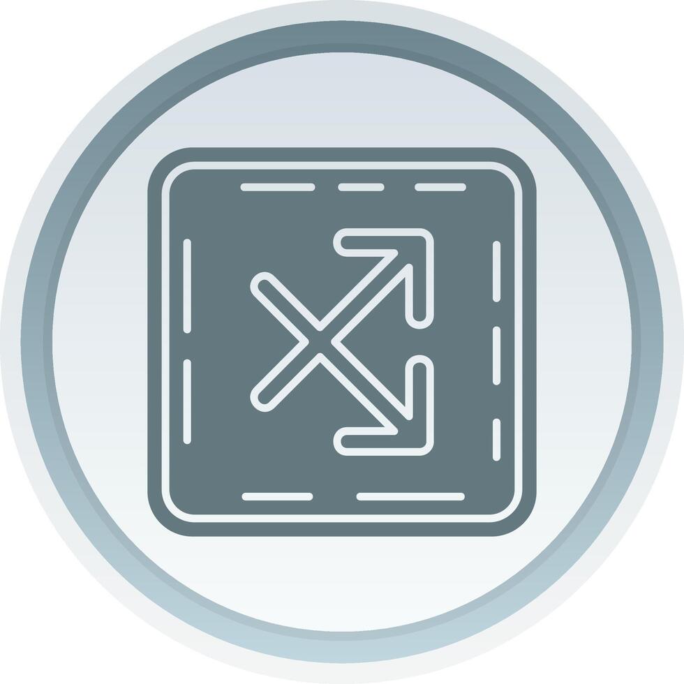 Intersect Solid button Icon 38517043 Vector Art at Vecteezy