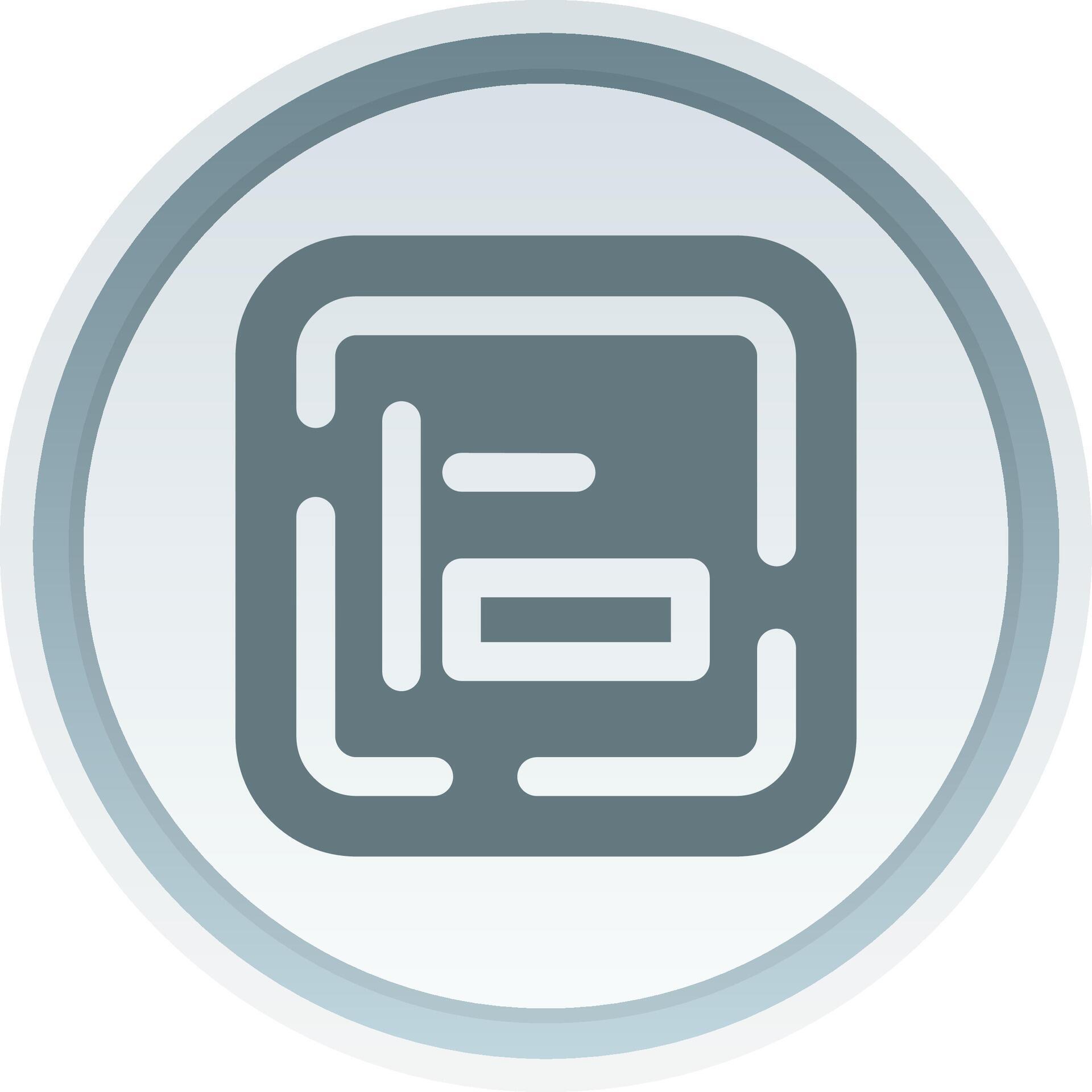 Left alignment Solid button Icon 38517339 Vector Art at Vecteezy