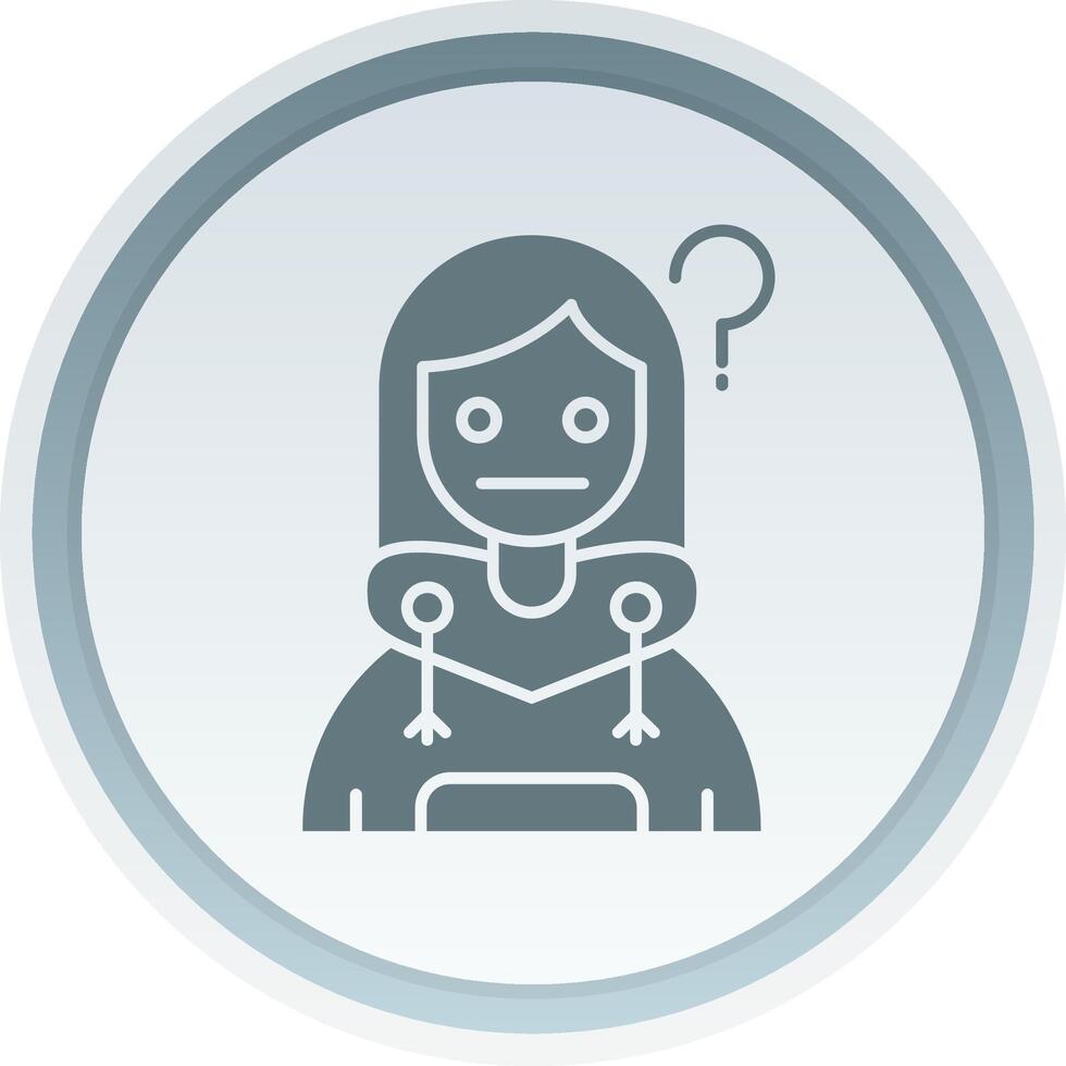 Thinking Solid button Icon 38517769 Vector Art at Vecteezy