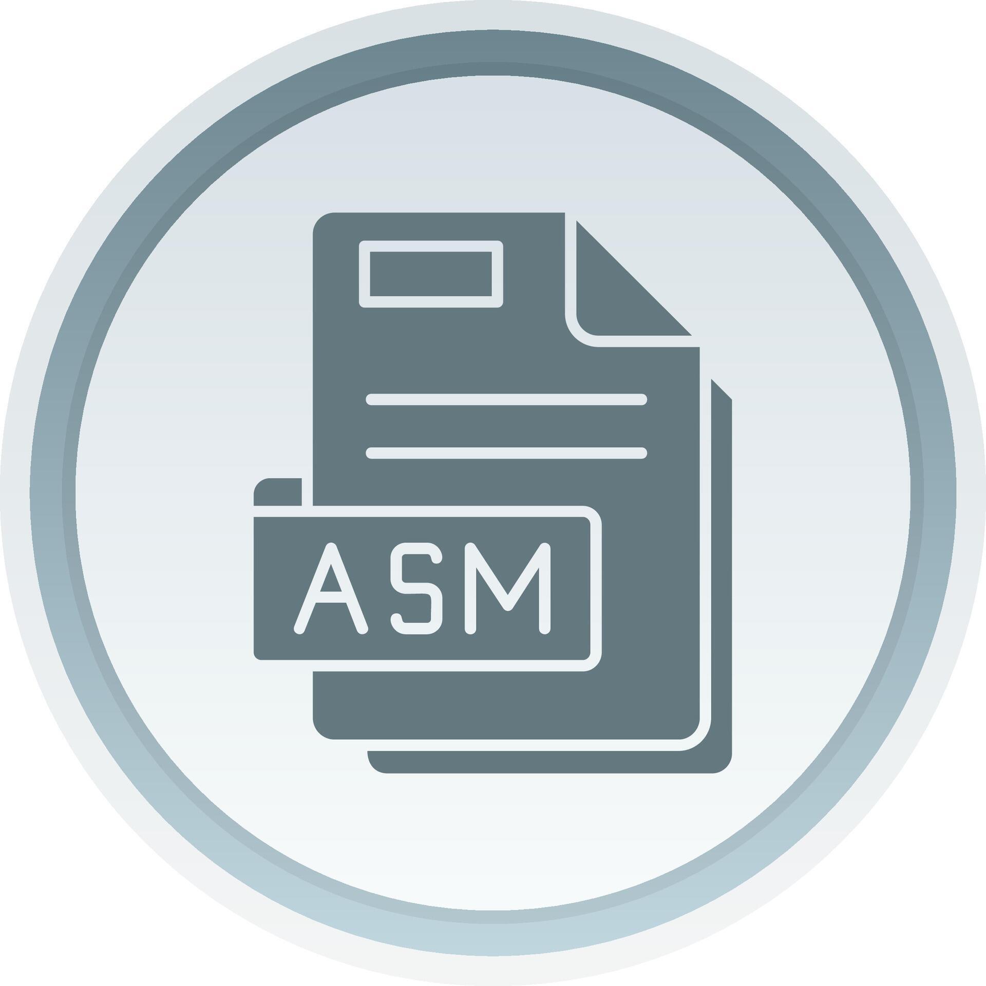 Asm Solid button Icon 38517921 Vector Art at Vecteezy