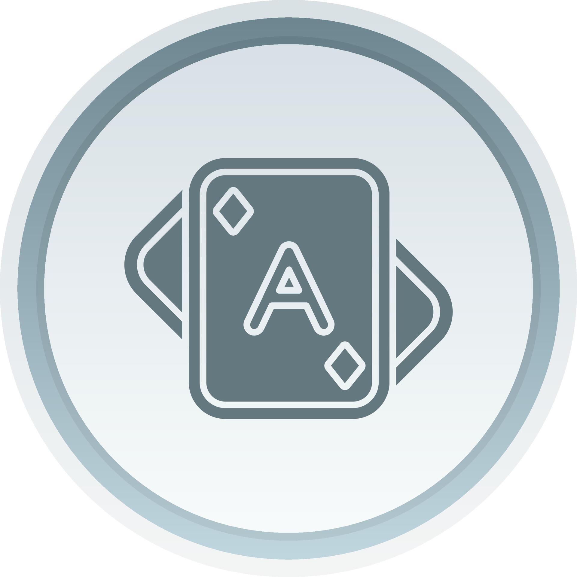 Aces Solid button Icon 38518019 Vector Art at Vecteezy