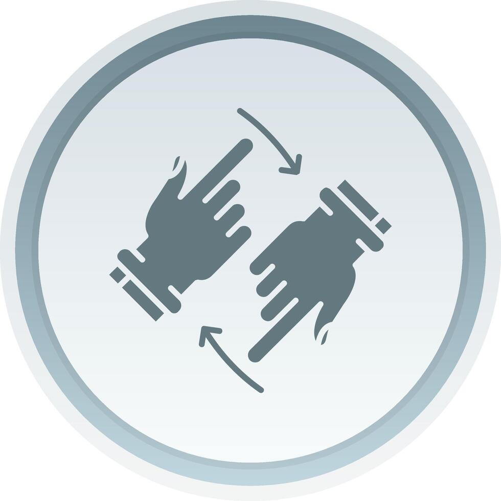 Rotate Two Hands Solid button Icon 38518078 Vector Art at Vecteezy