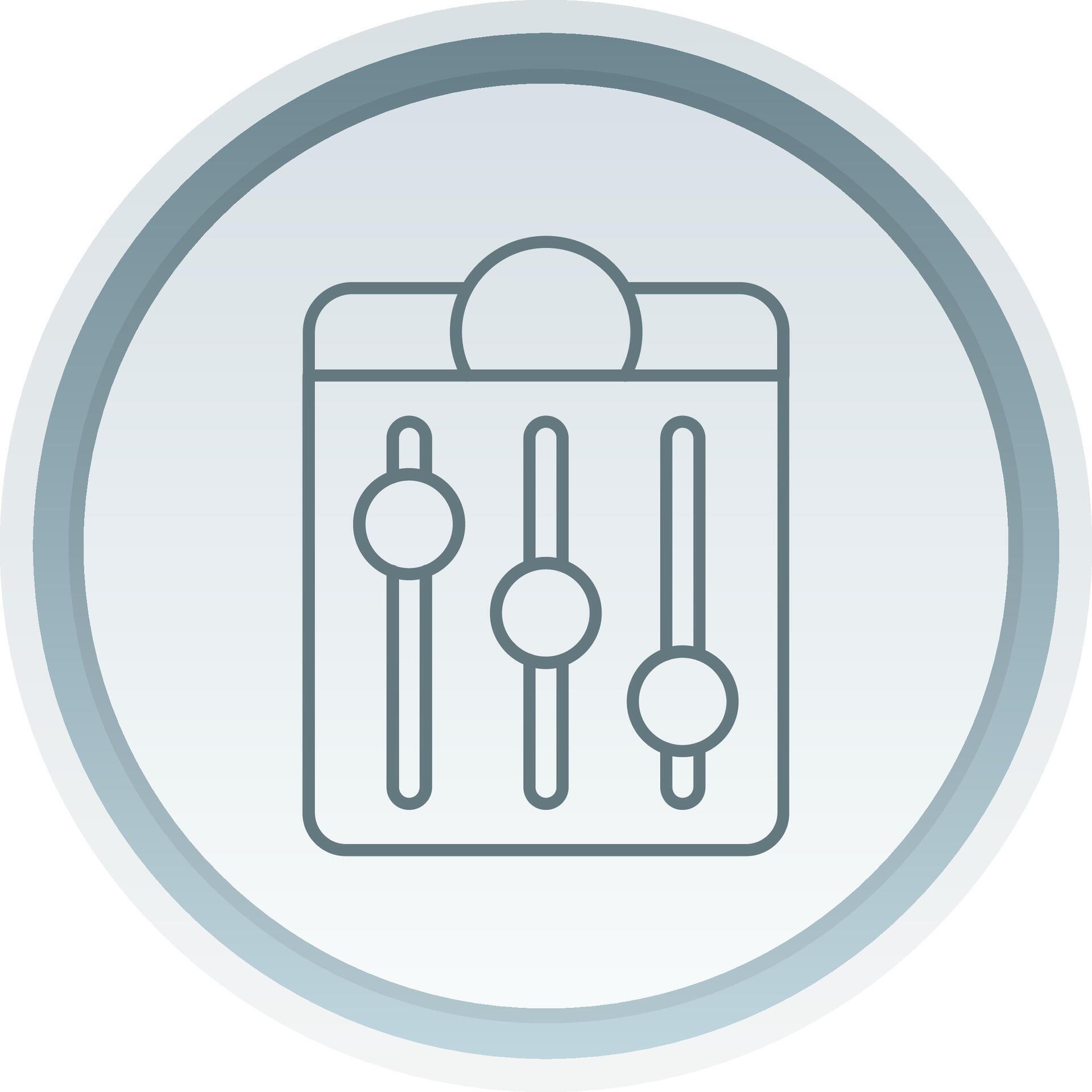 Equalizer Solid button Icon 38518191 Vector Art at Vecteezy