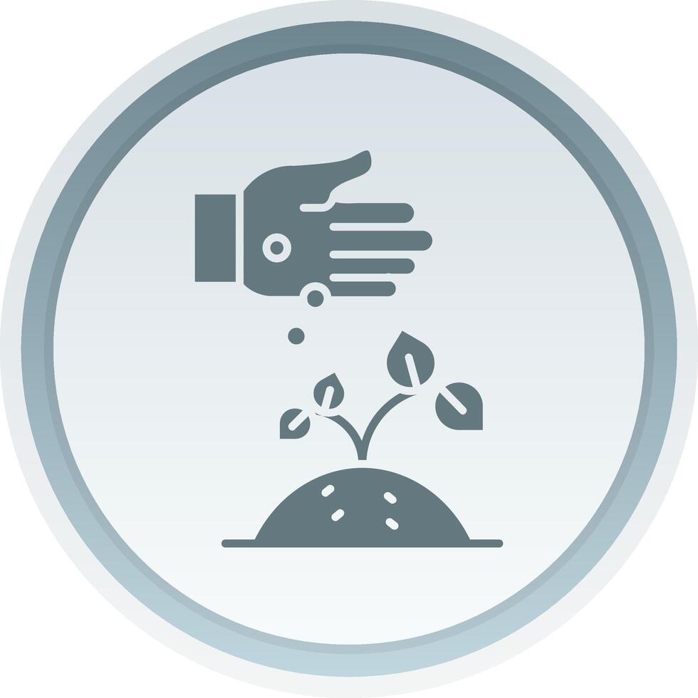 Seeding Solid button Icon 38518235 Vector Art at Vecteezy
