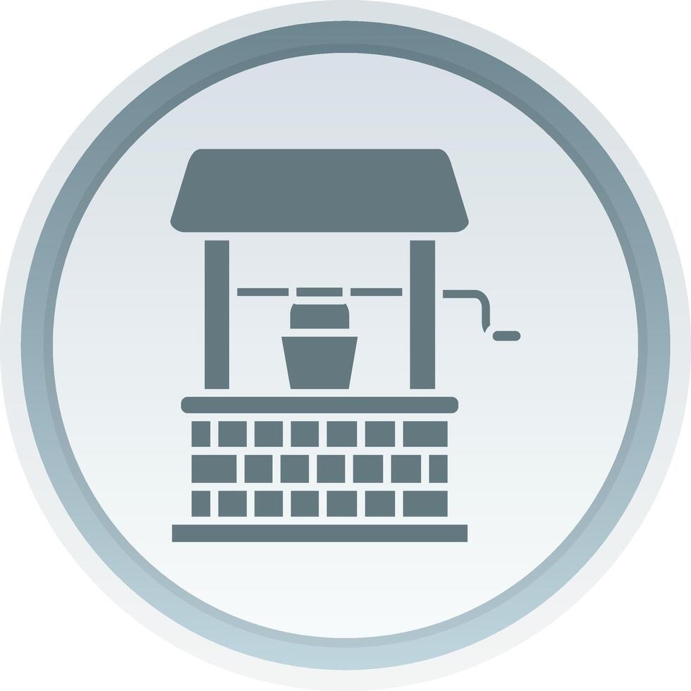 Well Solid button Icon 38518306 Vector Art at Vecteezy