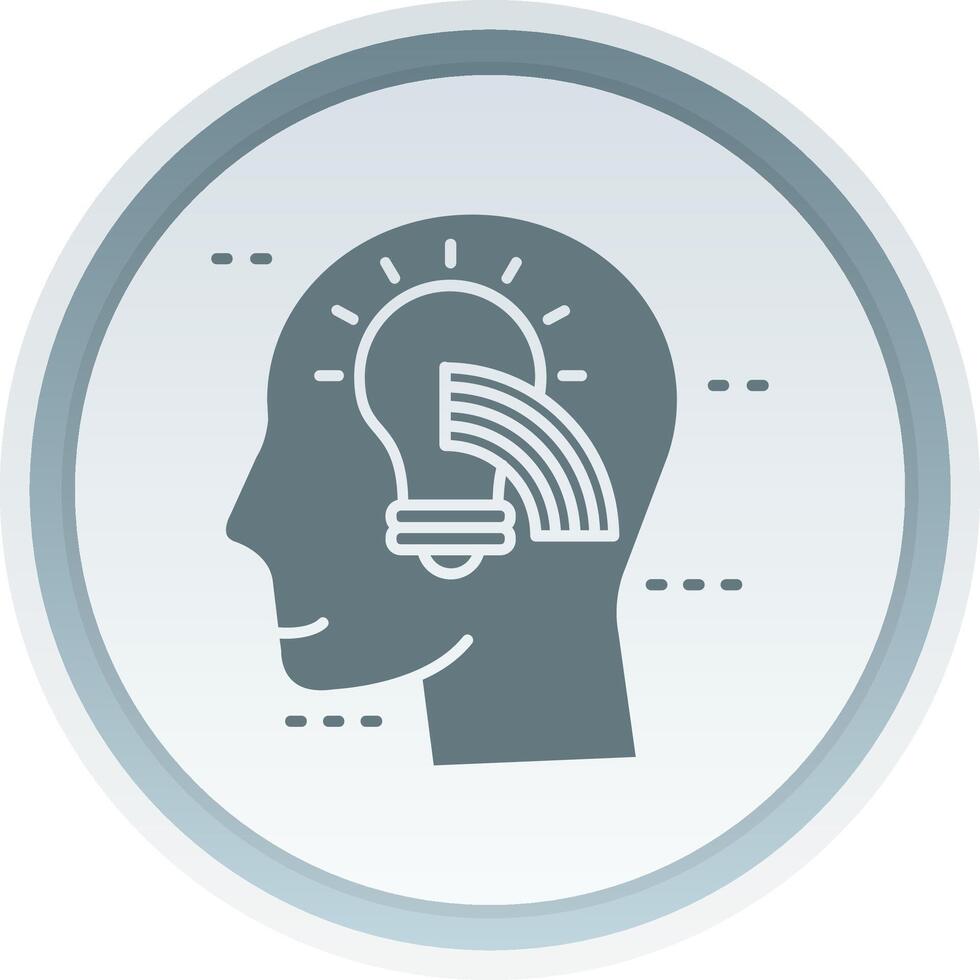 Positive thinking Solid button Icon 38518367 Vector Art at Vecteezy