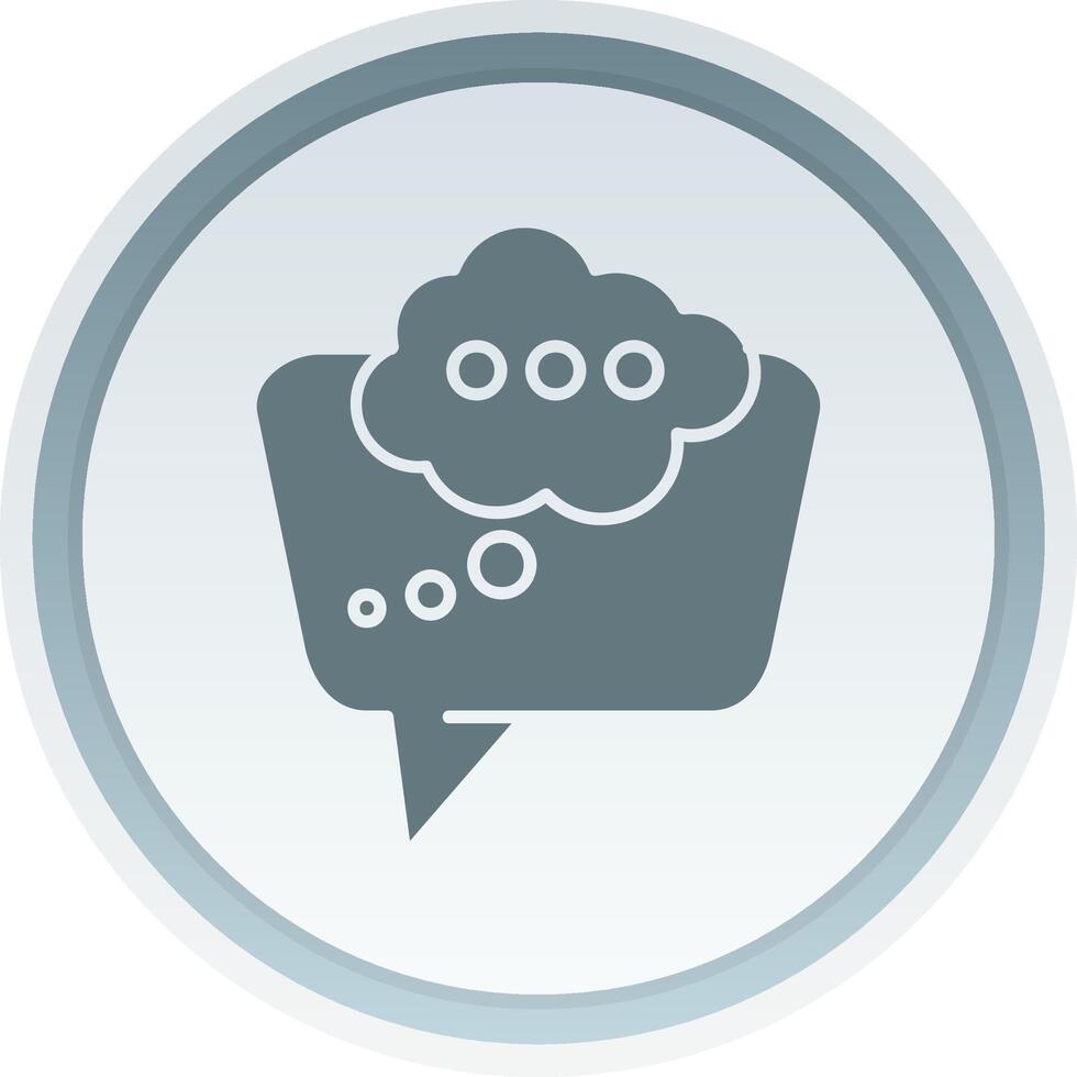 Thinking Solid button Icon 38518394 Vector Art at Vecteezy