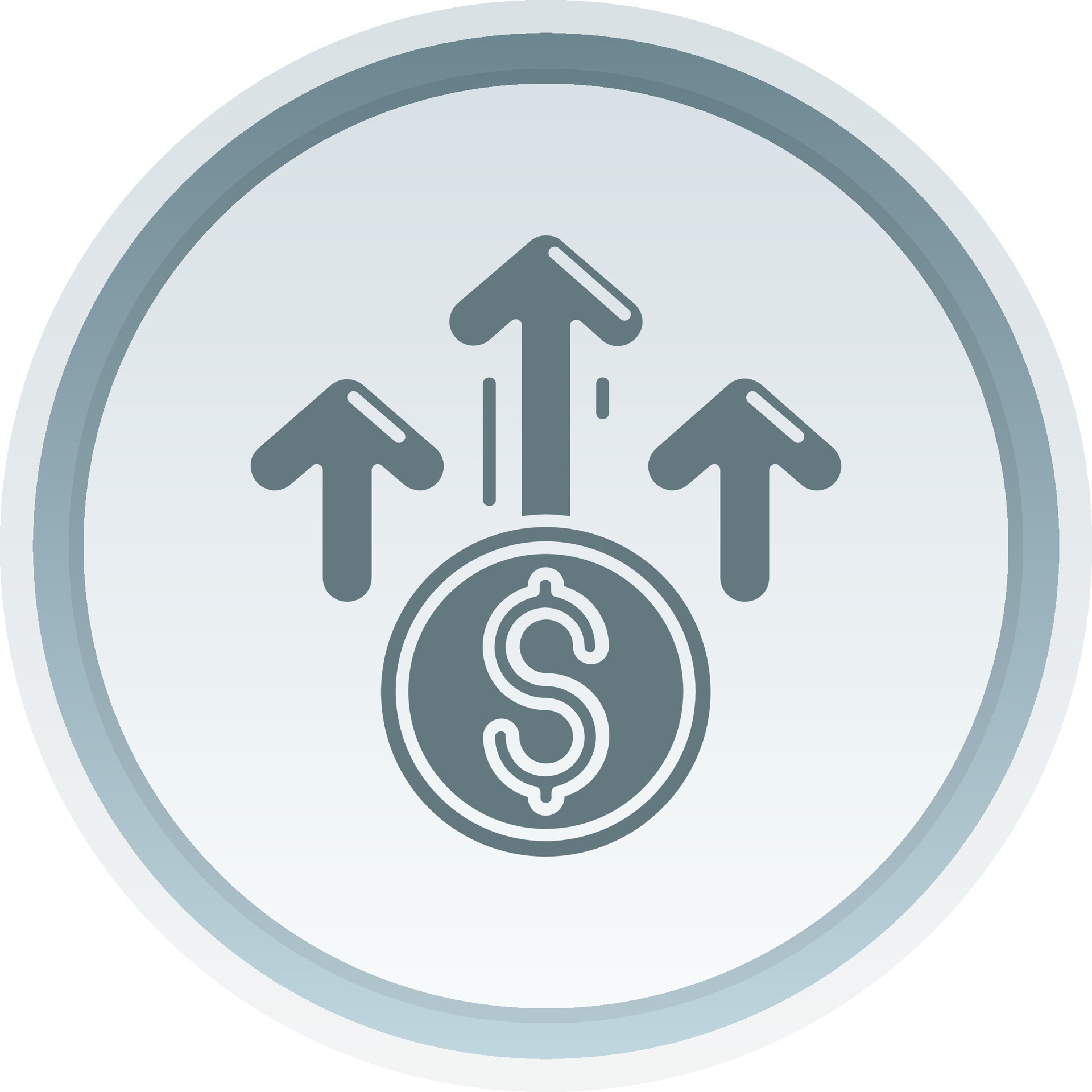 Increase Solid button Icon 38518458 Vector Art at Vecteezy