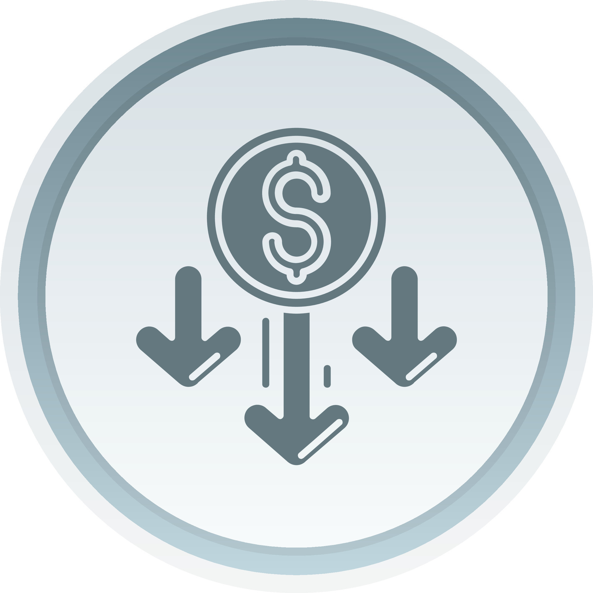 Decrease Solid button Icon 38518505 Vector Art at Vecteezy