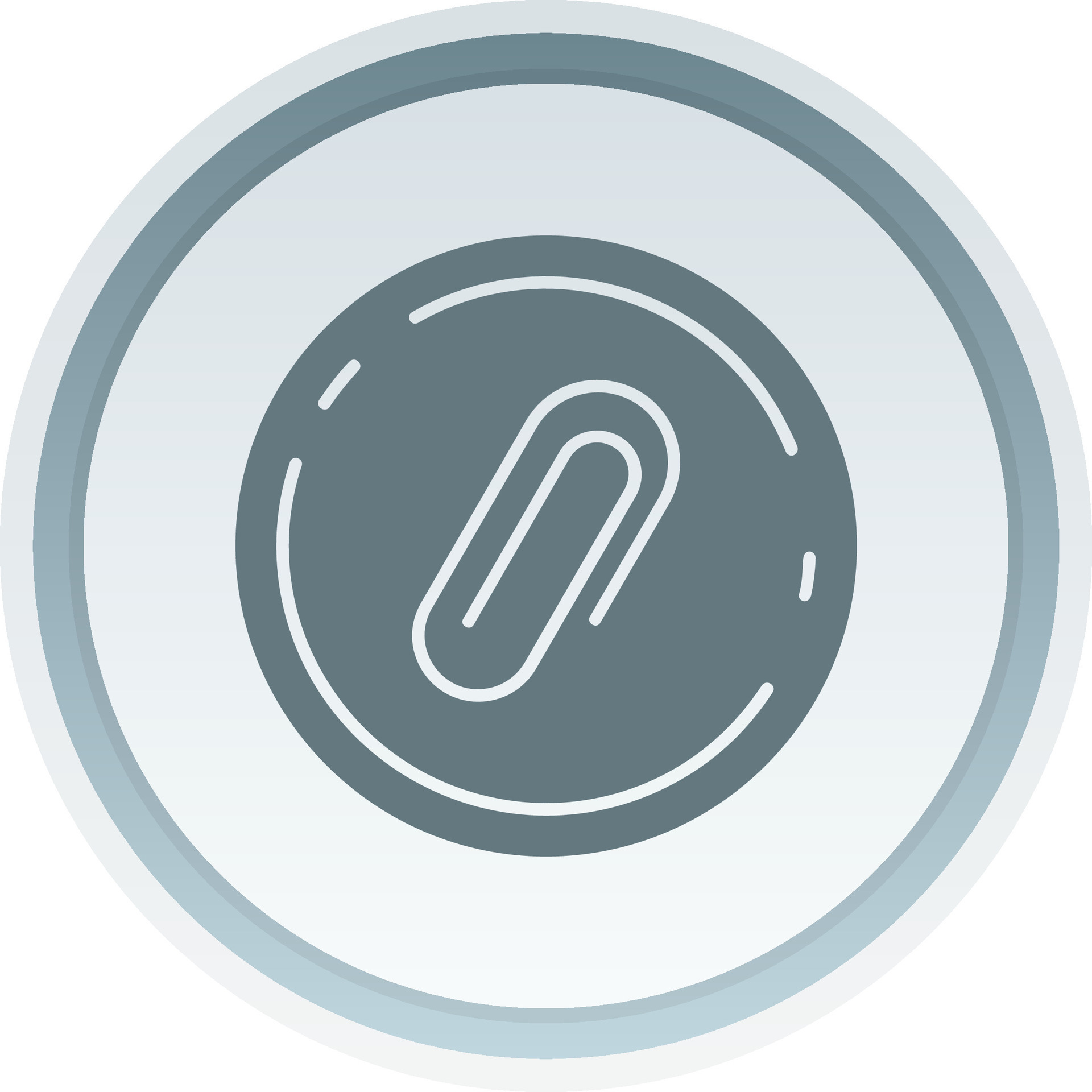 Attach Solid button Icon 38518531 Vector Art at Vecteezy