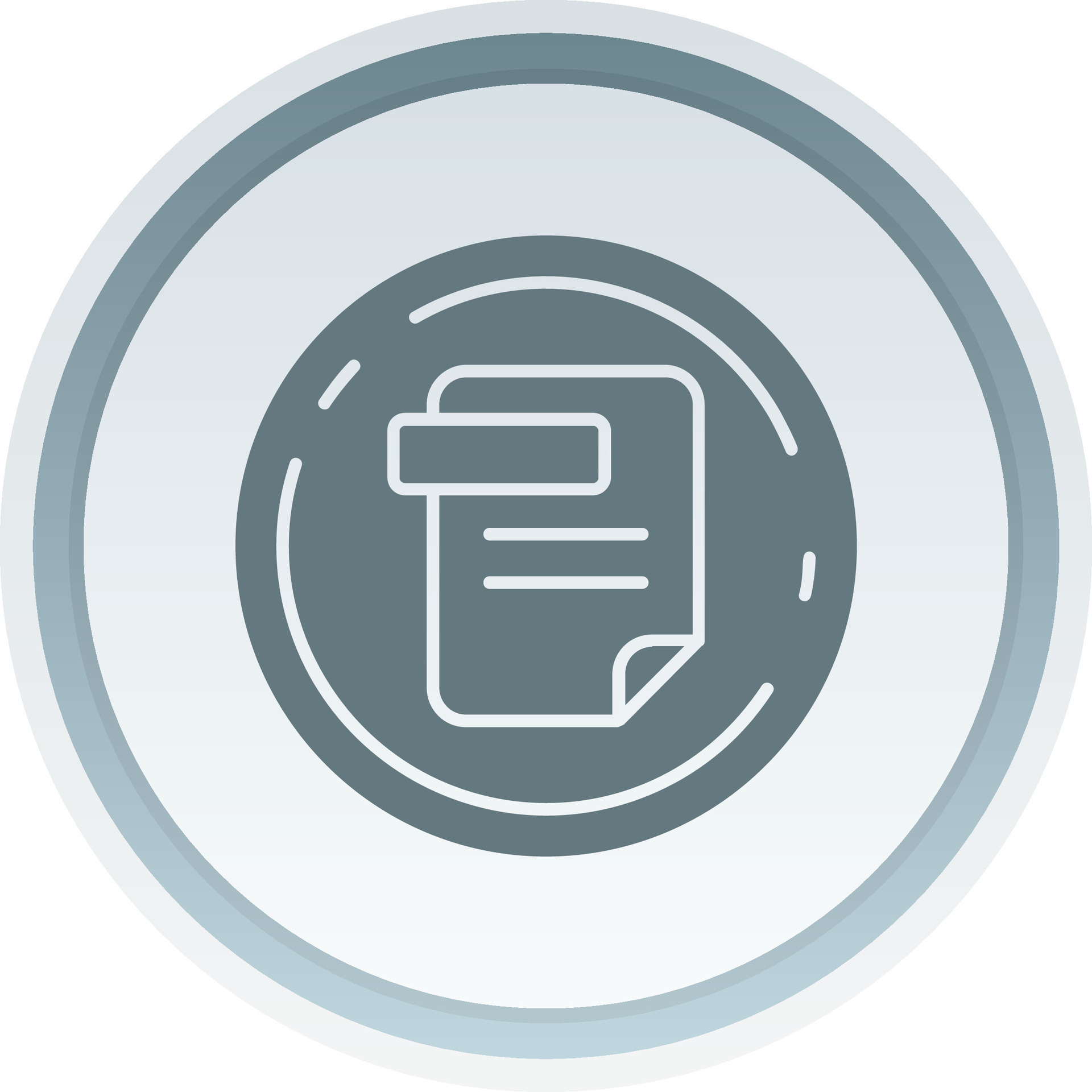 Doc Solid button Icon 38518538 Vector Art at Vecteezy