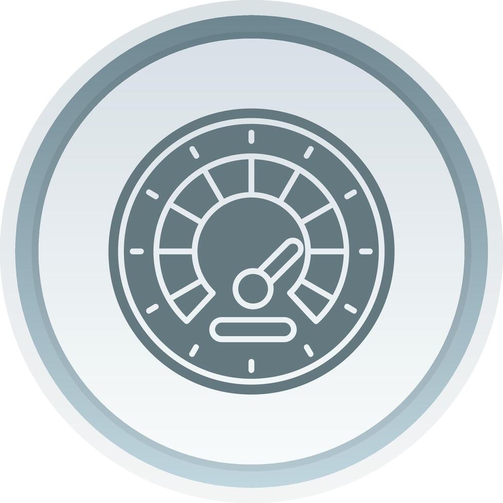 Speedometer Solid button Icon 38518572 Vector Art at Vecteezy