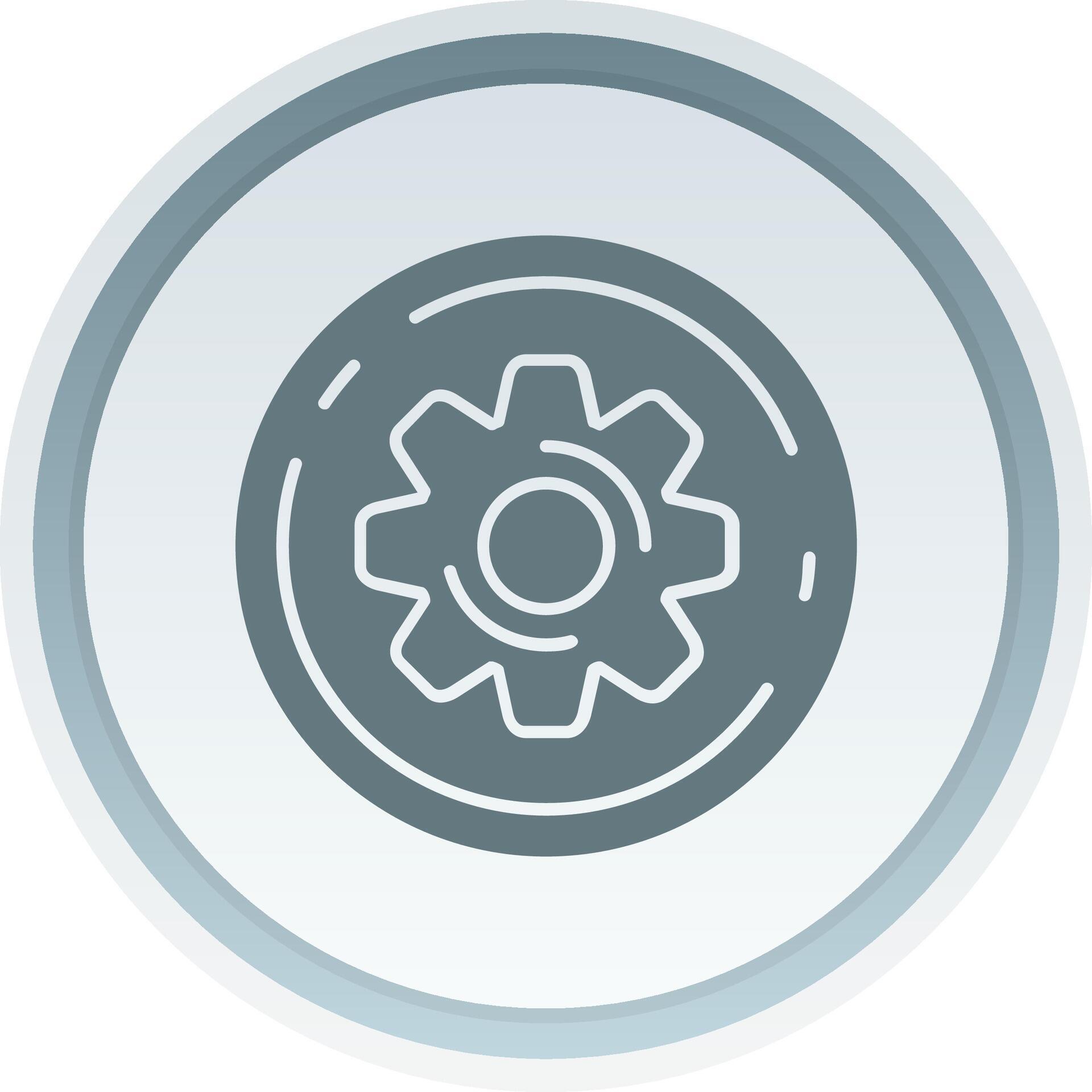 Settings Solid button Icon 38518687 Vector Art at Vecteezy
