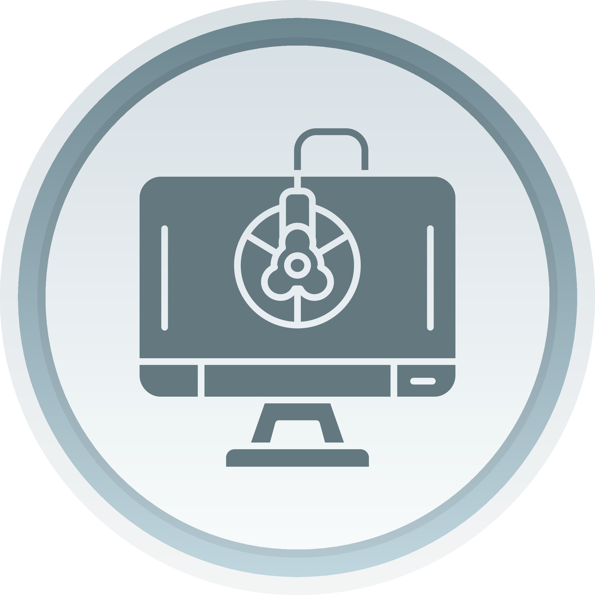 Calibration Solid button Icon 38518849 Vector Art at Vecteezy