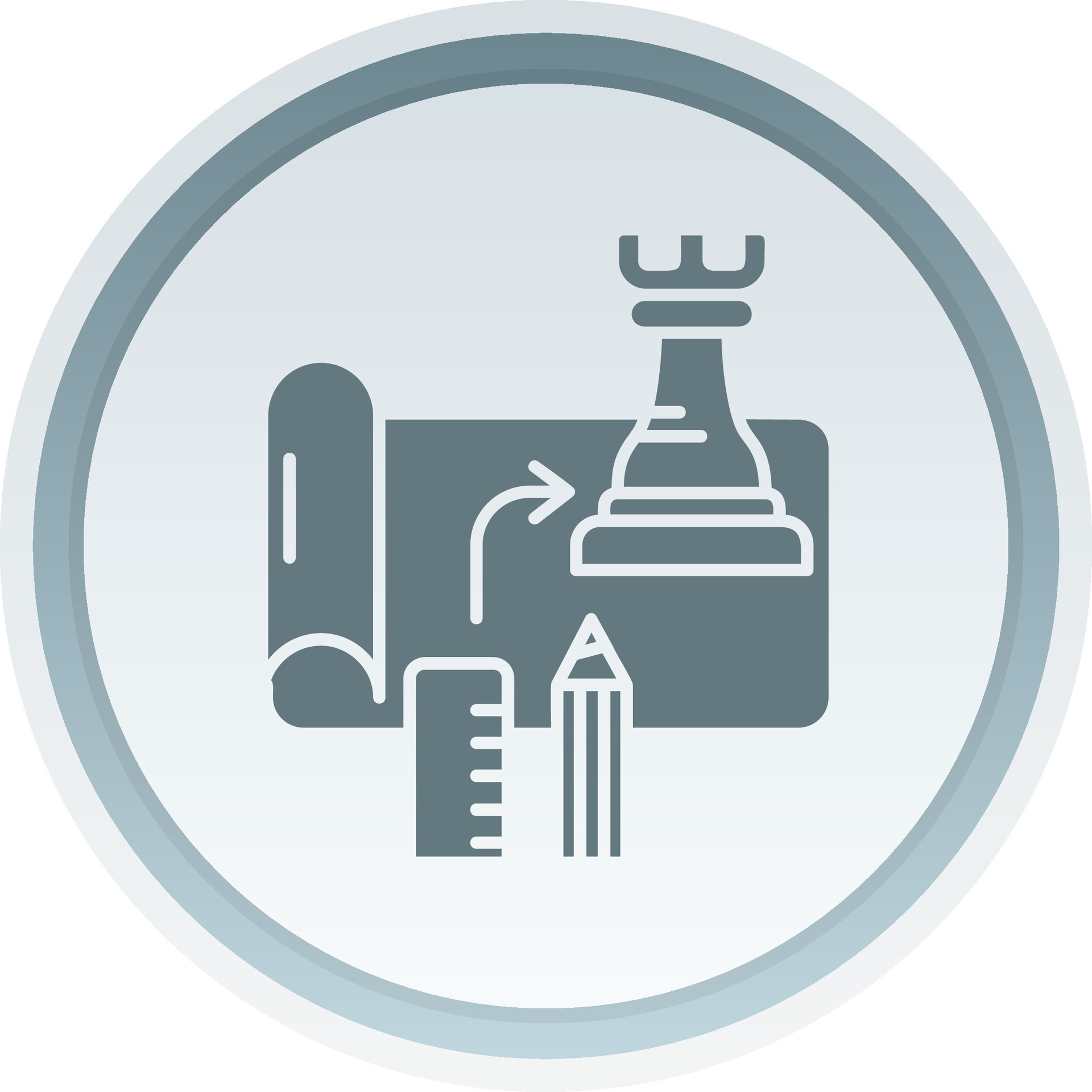 Strategy Solid button Icon 38518883 Vector Art at Vecteezy