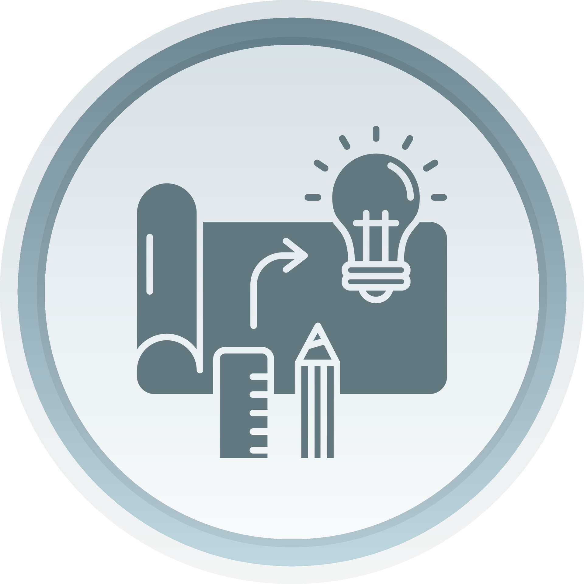 Design process Solid button Icon 38518887 Vector Art at Vecteezy