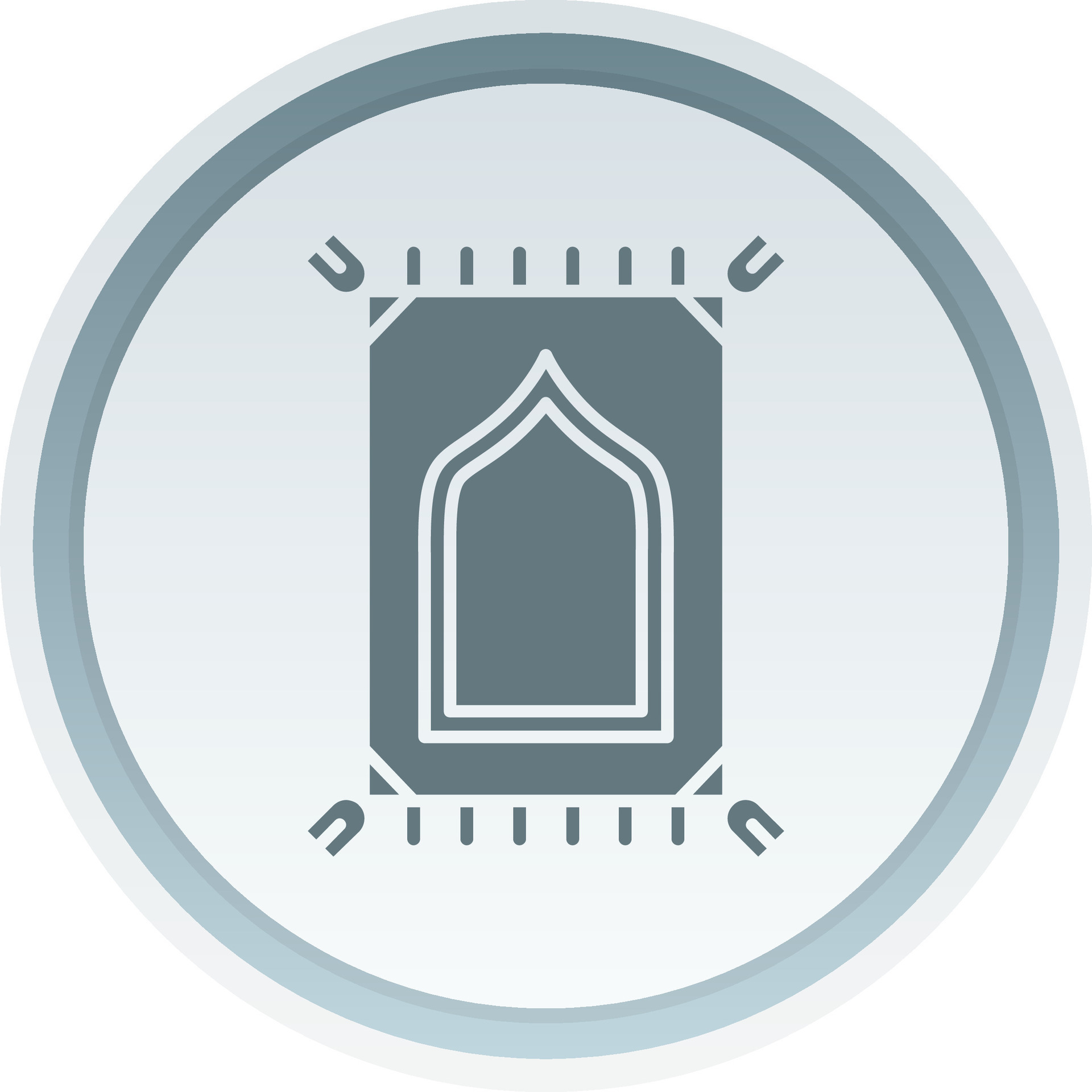 Prayer Mate Solid Button Icon 38519009 Vector Art At Vecteezy