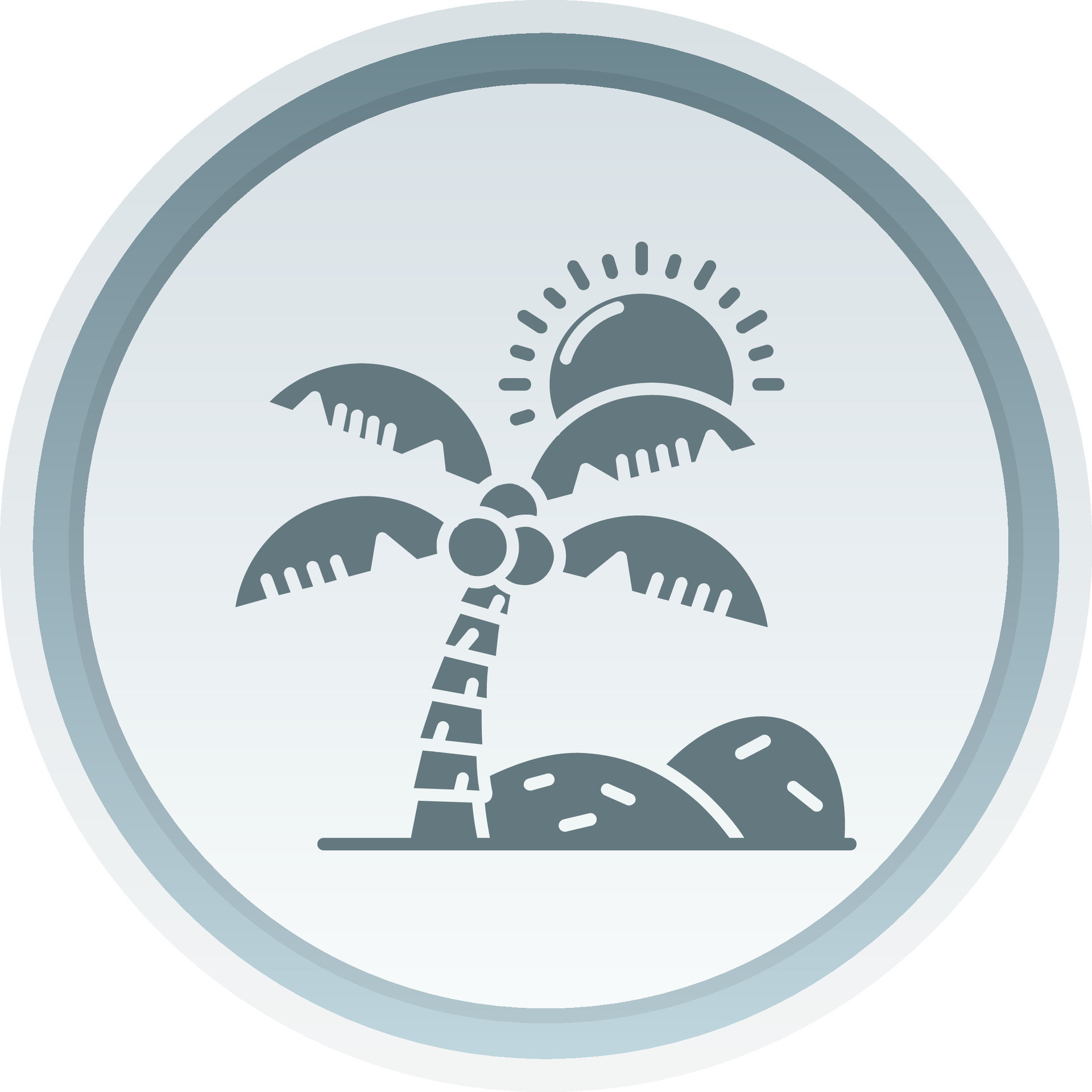 Oasis Solid button Icon 38519070 Vector Art at Vecteezy
