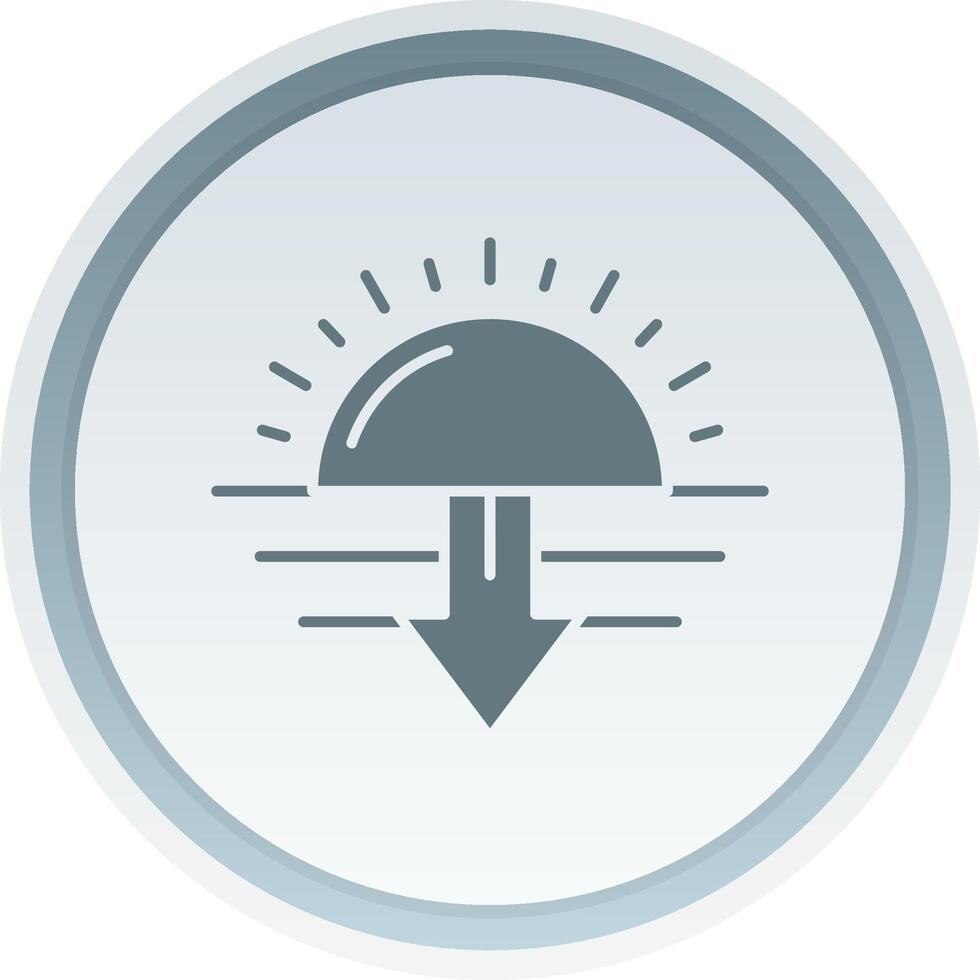 Sunset Solid button Icon 38519078 Vector Art at Vecteezy