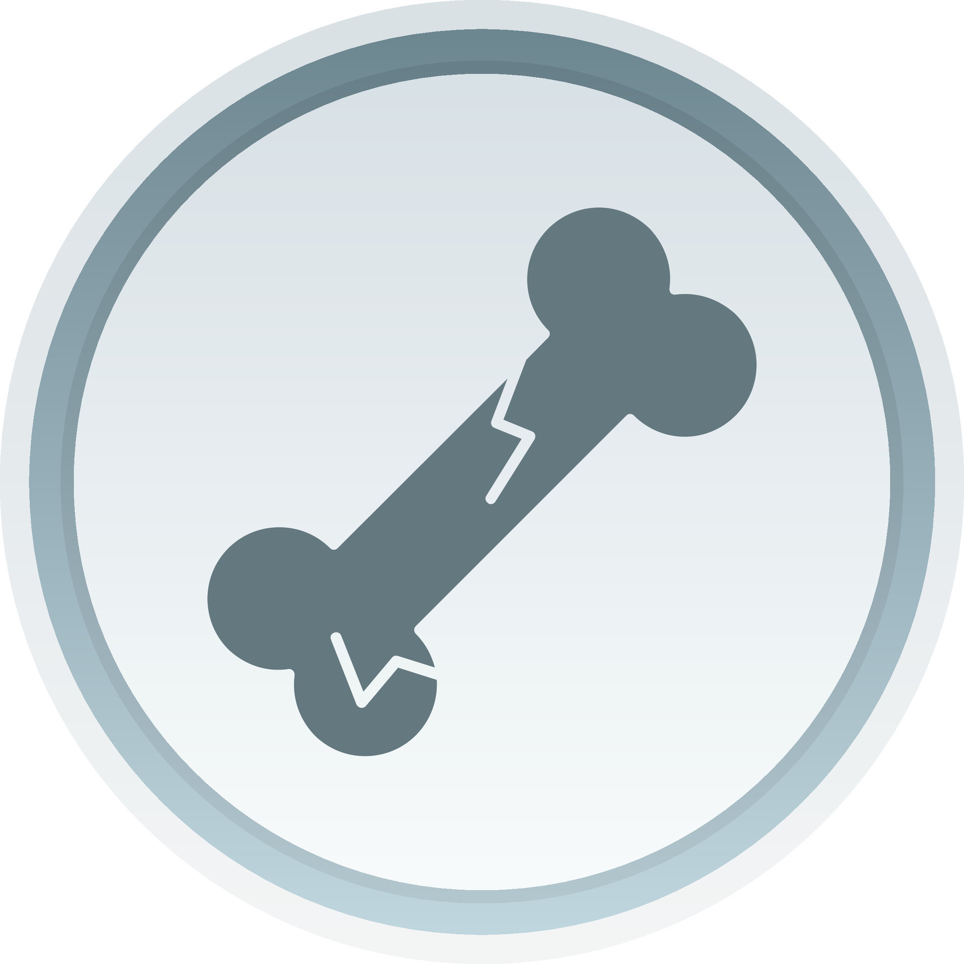 Bone Solid button Icon 38519122 Vector Art at Vecteezy