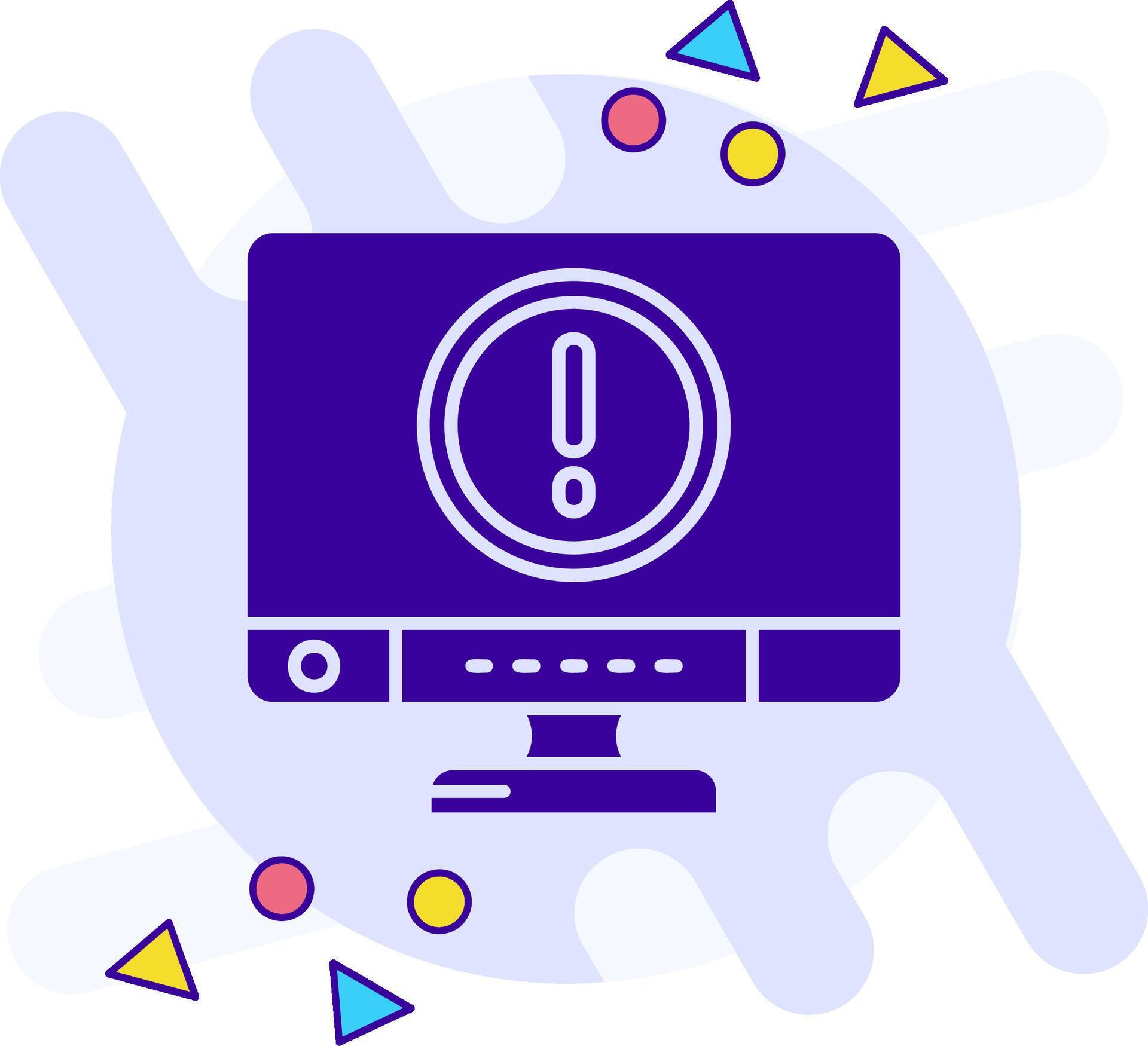 Error freestyle solid Icon 38521971 Vector Art at Vecteezy