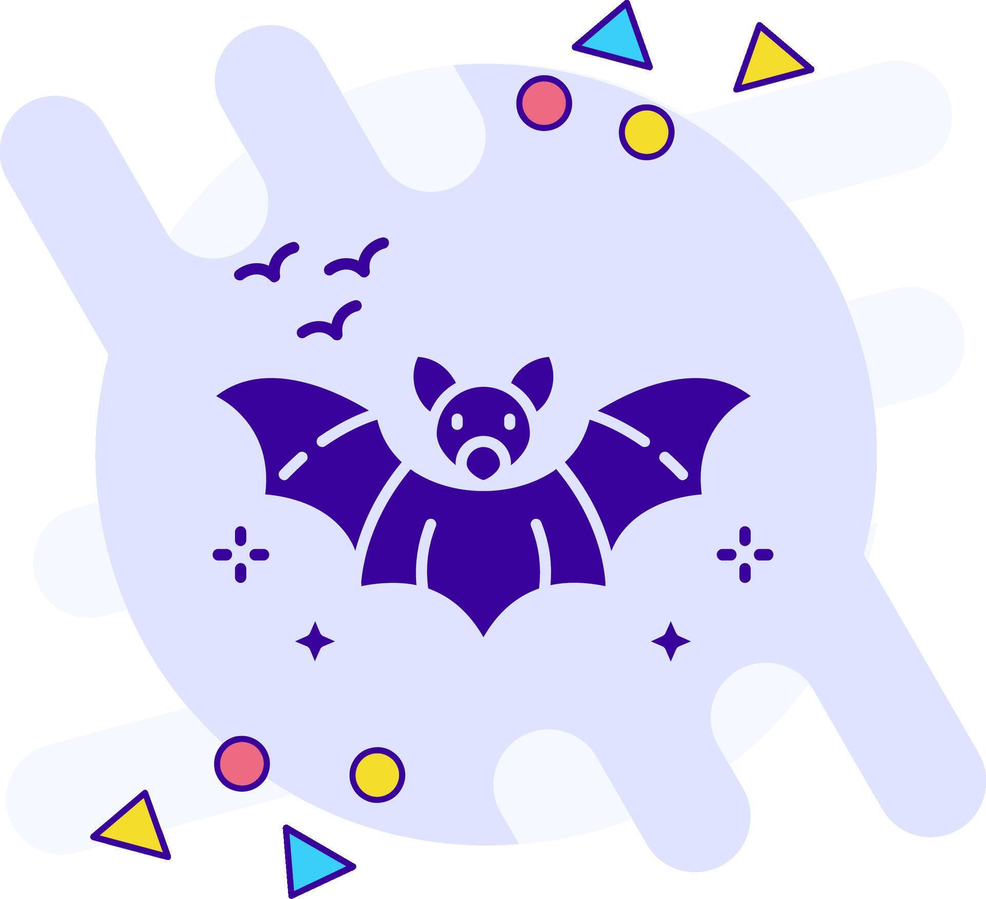 Bat freestyle solid Icon 38523511 Vector Art at Vecteezy