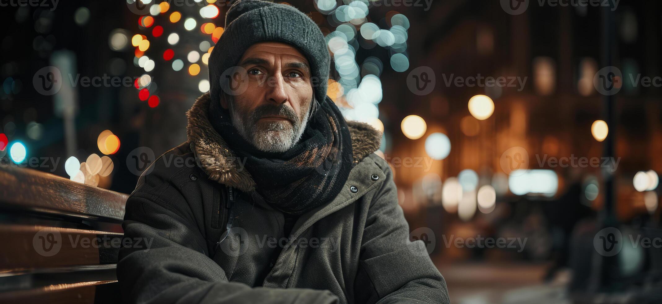 AI generated a homeless man alone in the cold facing job cuts 38525090 ...