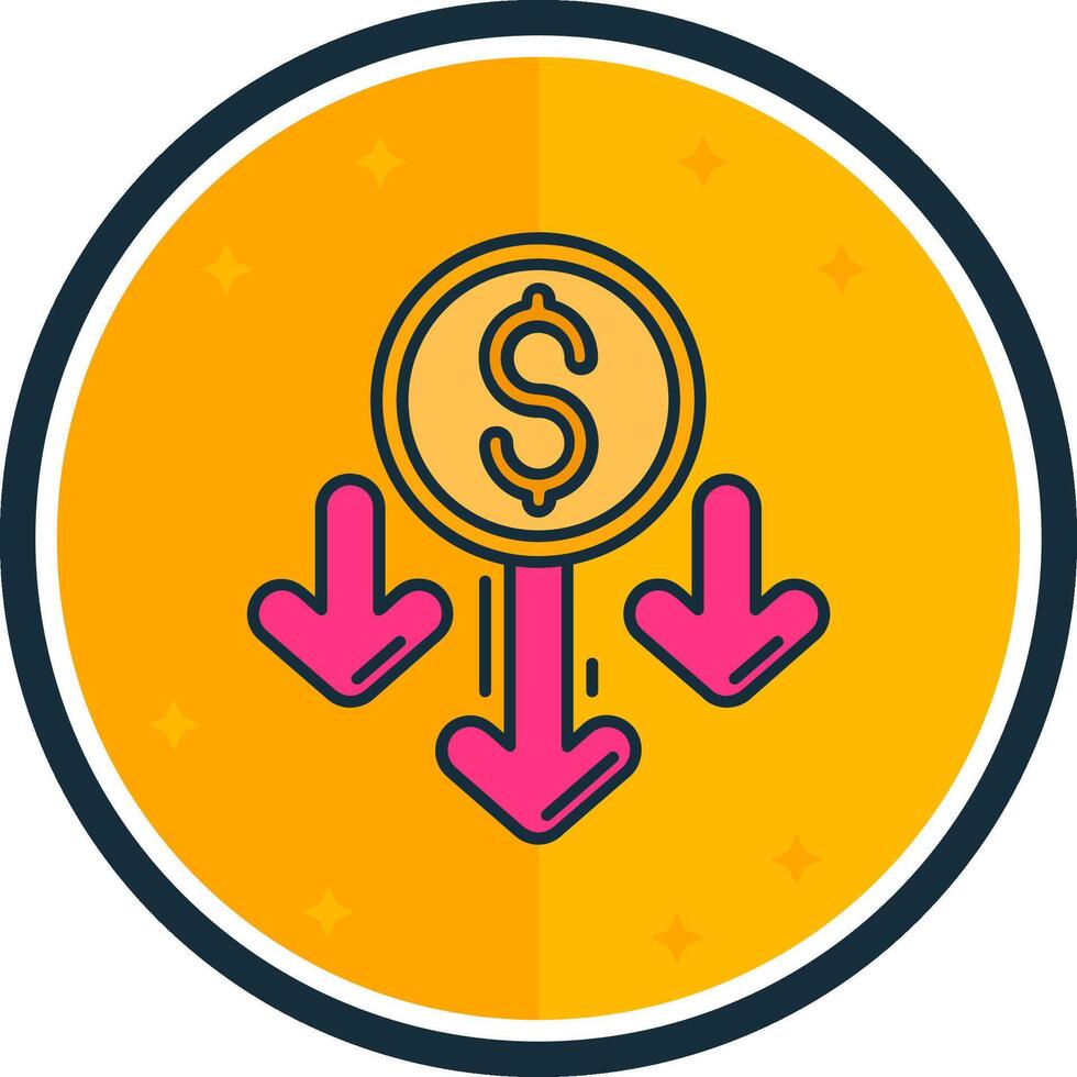 Decrease filled verse Icon 38528331 Vector Art at Vecteezy