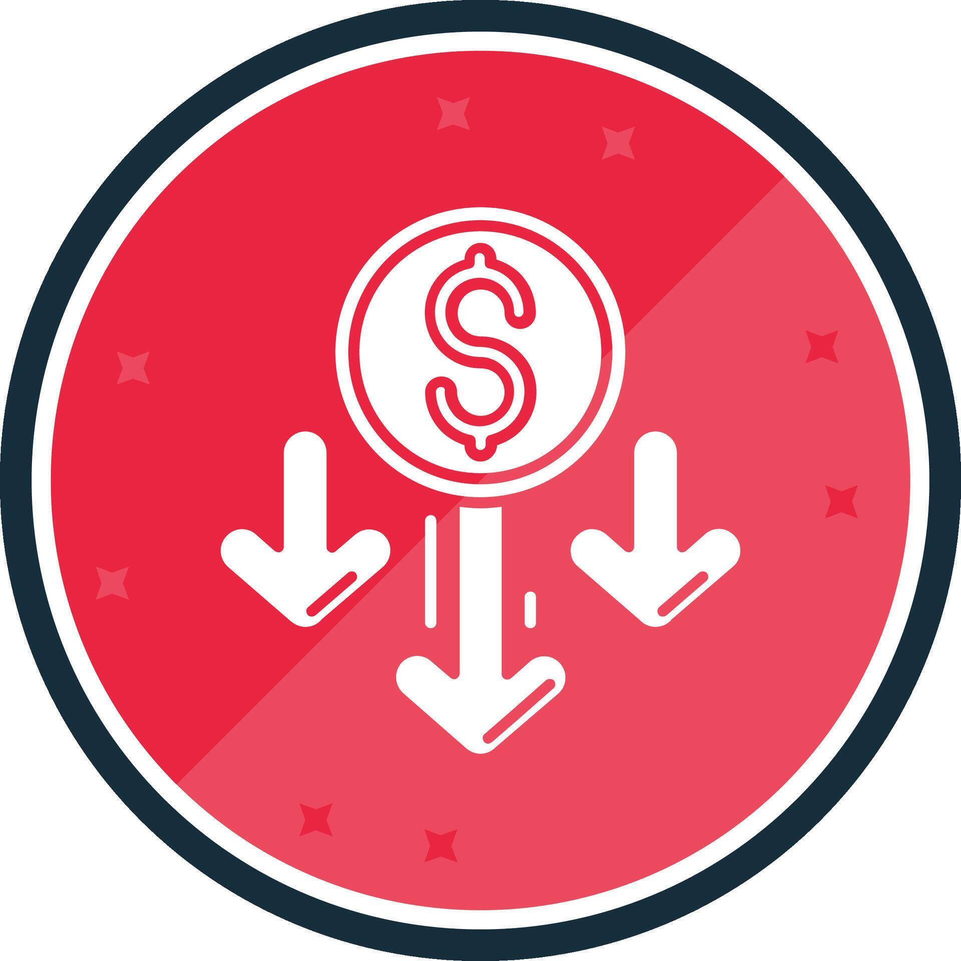 Decrease Glyph verse Icon 38533428 Vector Art at Vecteezy