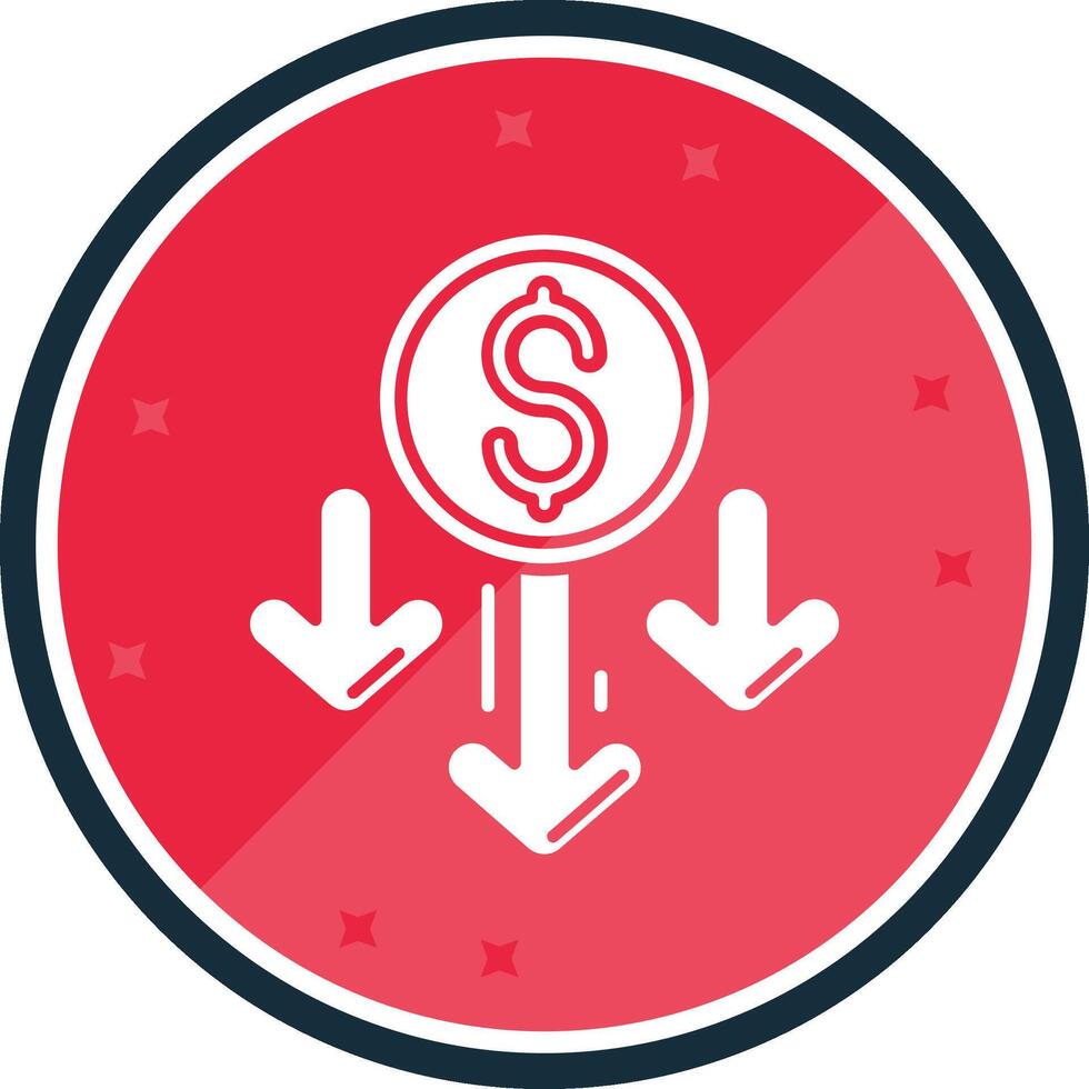 Decrease Glyph verse Icon 38533428 Vector Art at Vecteezy