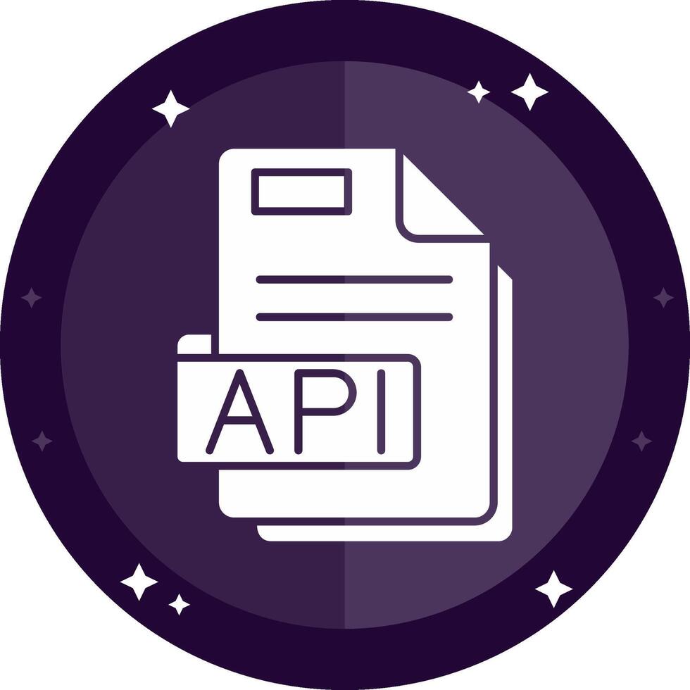Api Solid badges Icon 38537609 Vector Art at Vecteezy