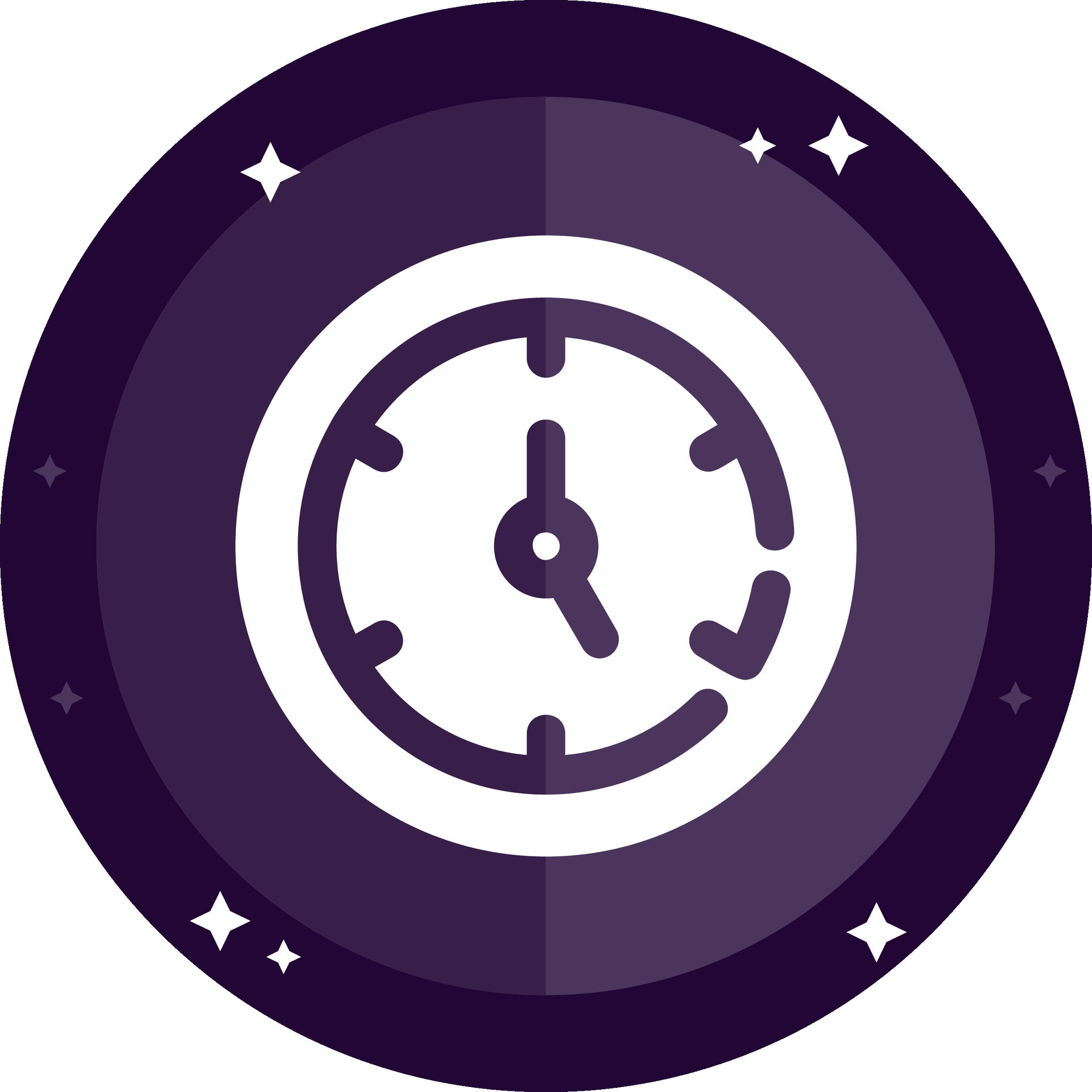 Timer Solid badges Icon 38537733 Vector Art at Vecteezy