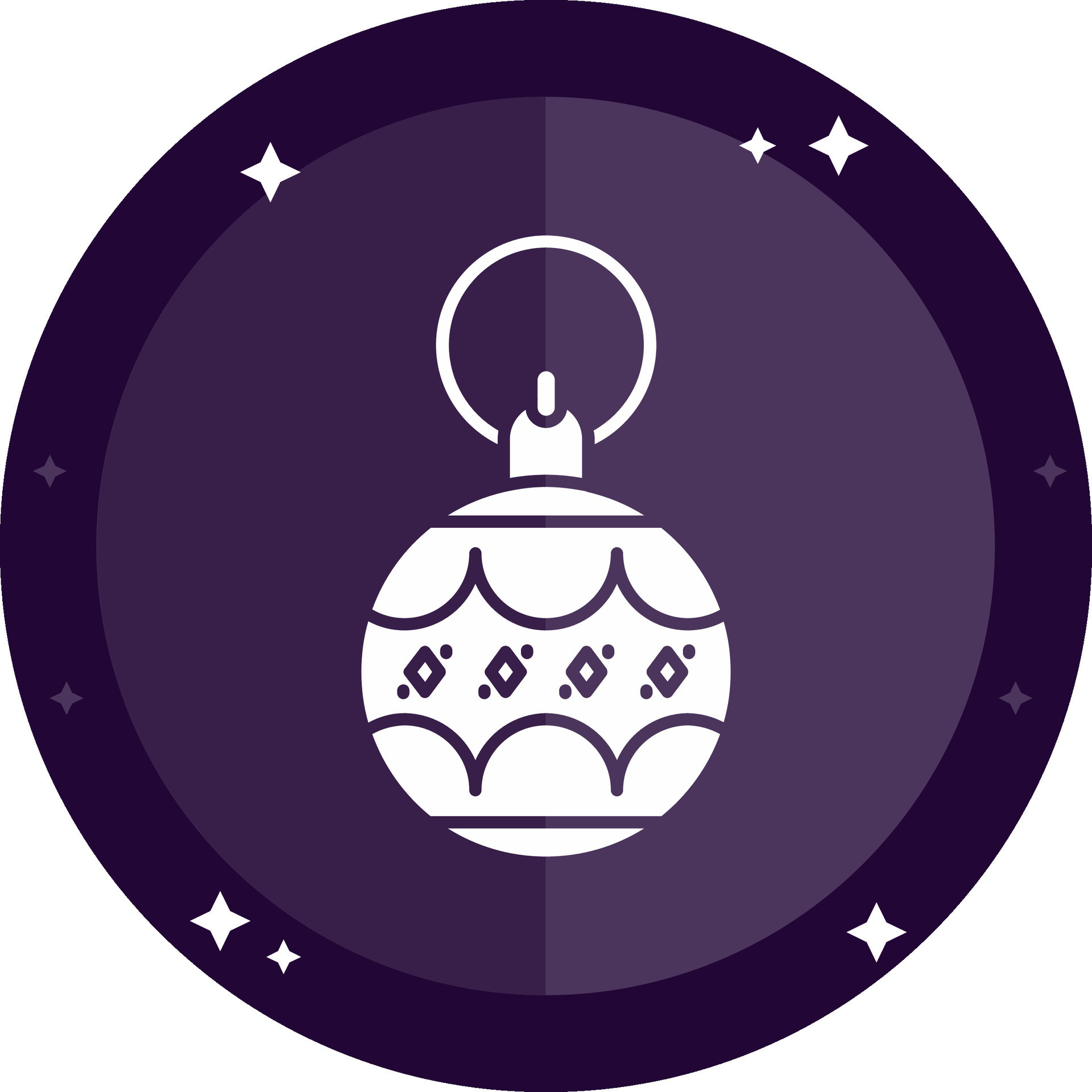 Bauble Solid badges Icon 38537921 Vector Art at Vecteezy