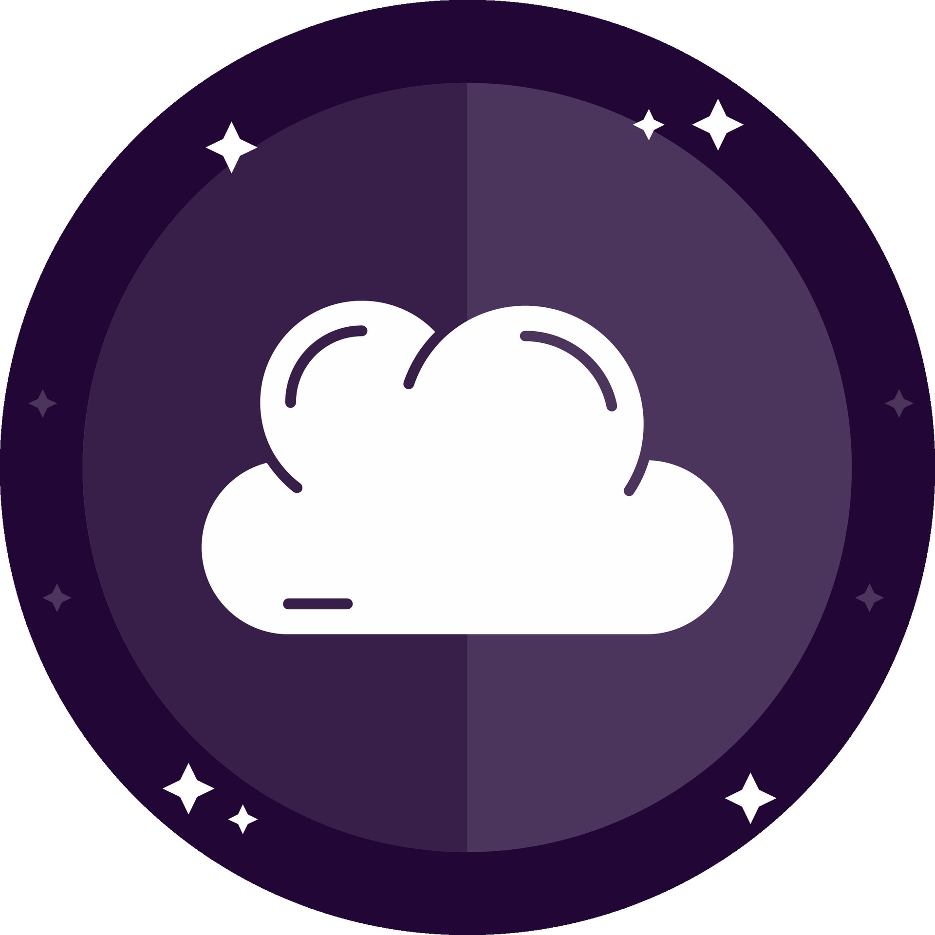 Cloud Solid badges Icon 38538484 Vector Art at Vecteezy