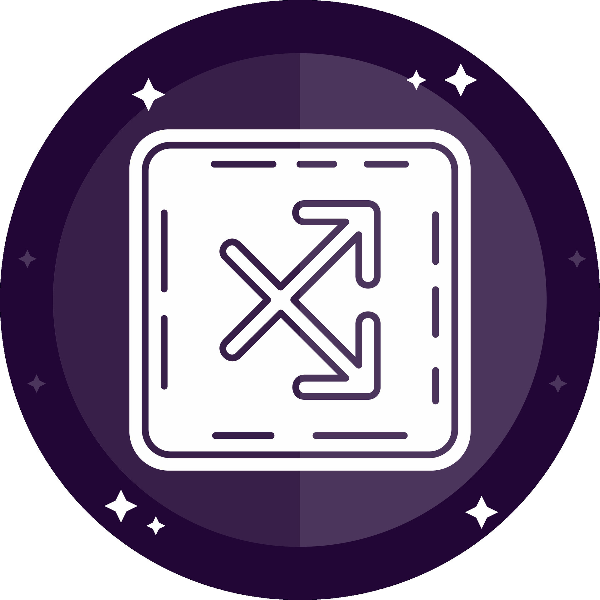 Intersect Solid badges Icon 38539119 Vector Art at Vecteezy