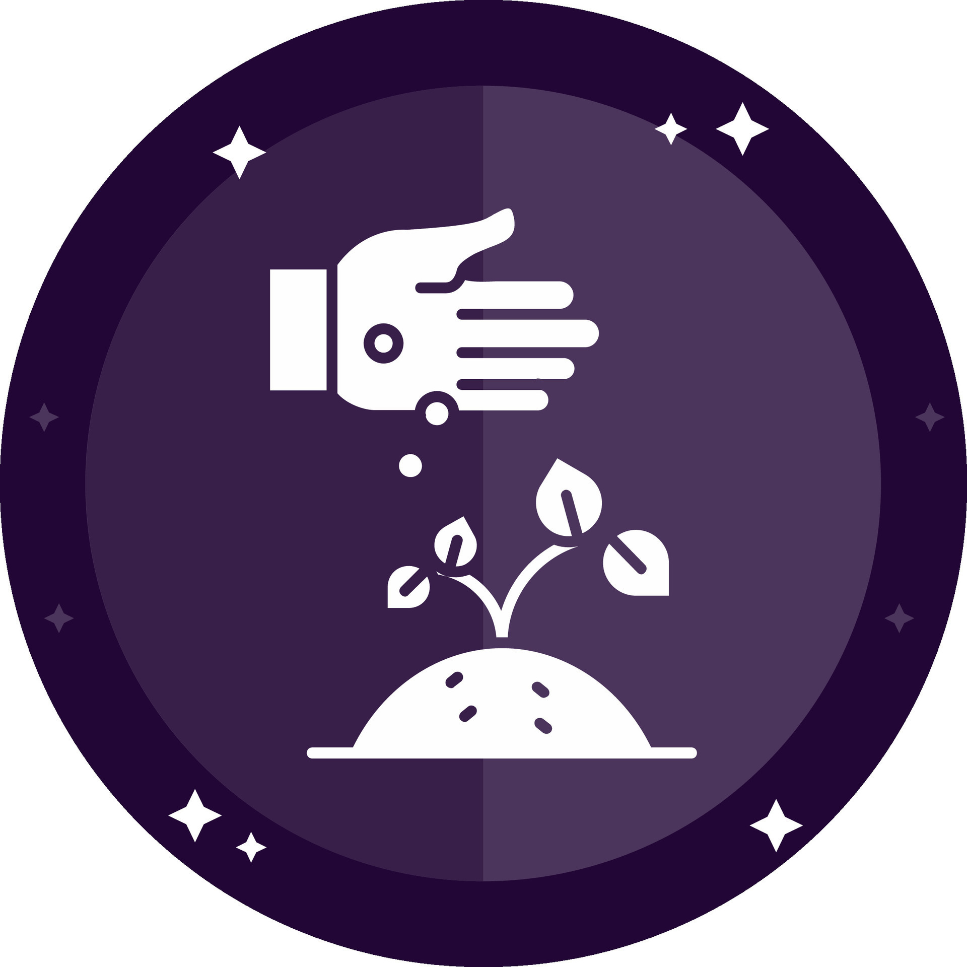 Seeding Solid badges Icon 38539930 Vector Art at Vecteezy