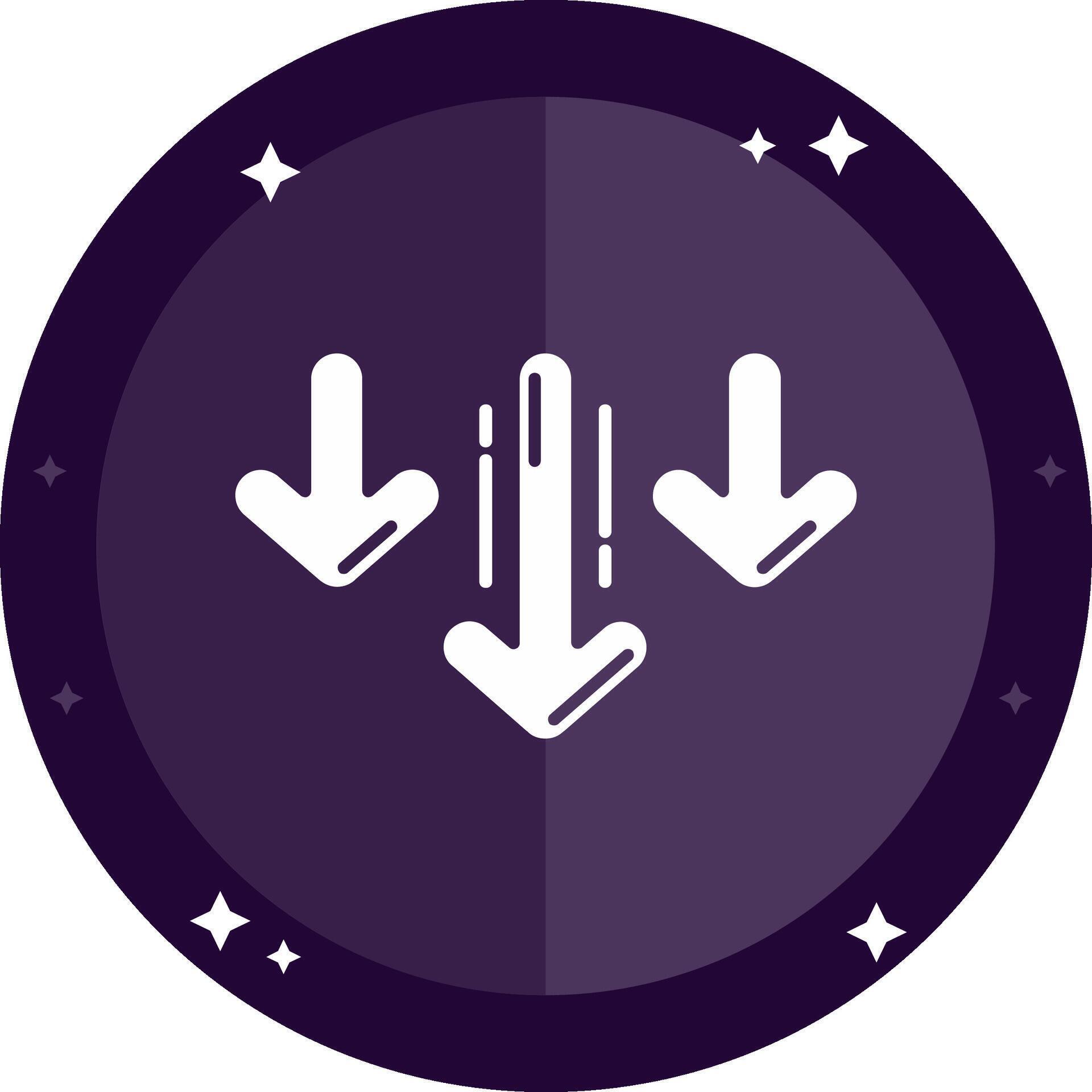 Decrease Solid badges Icon 38540115 Vector Art at Vecteezy