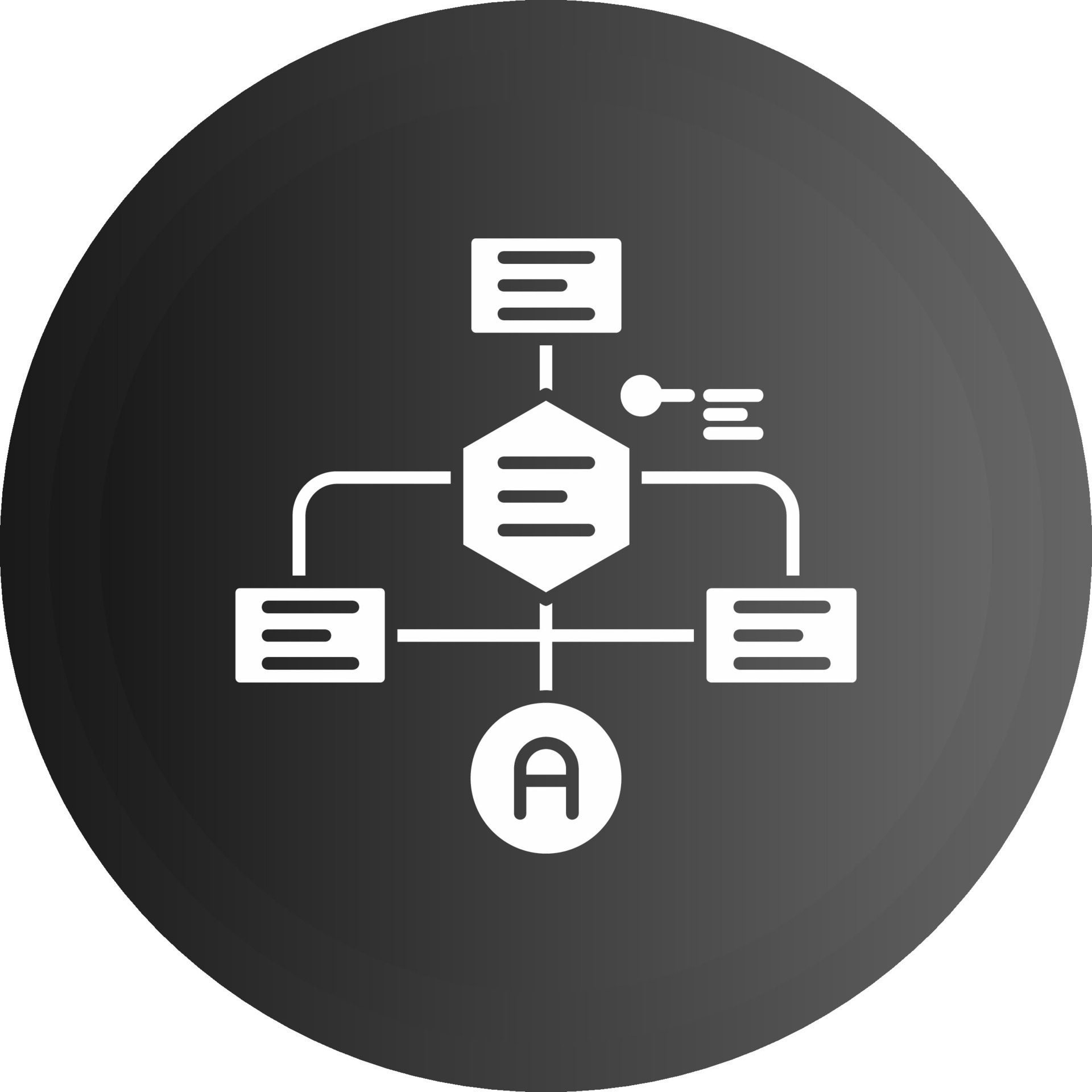 Flowchart Solid black Icon 38544322 Vector Art at Vecteezy