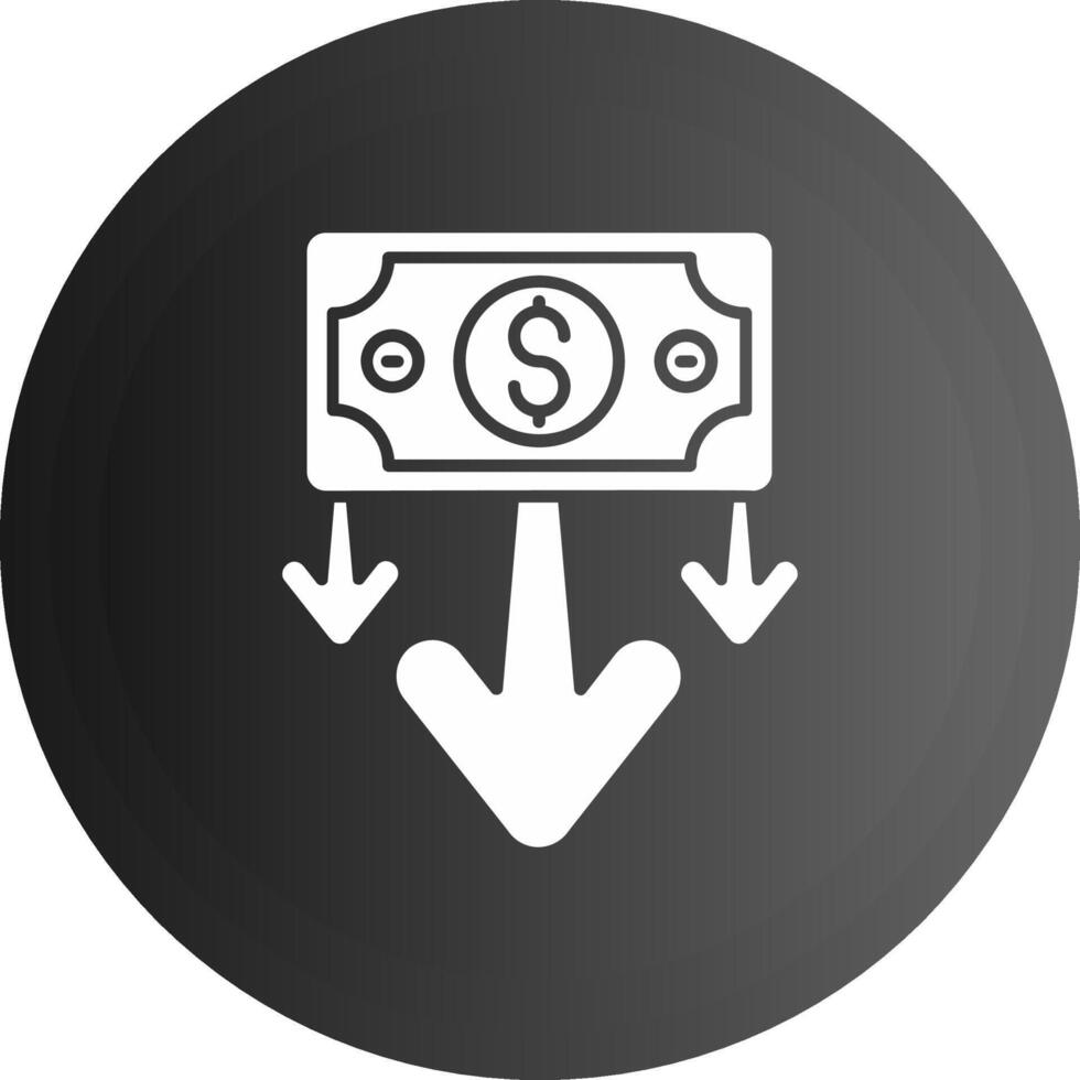 Decrease Solid black Icon 38544523 Vector Art at Vecteezy