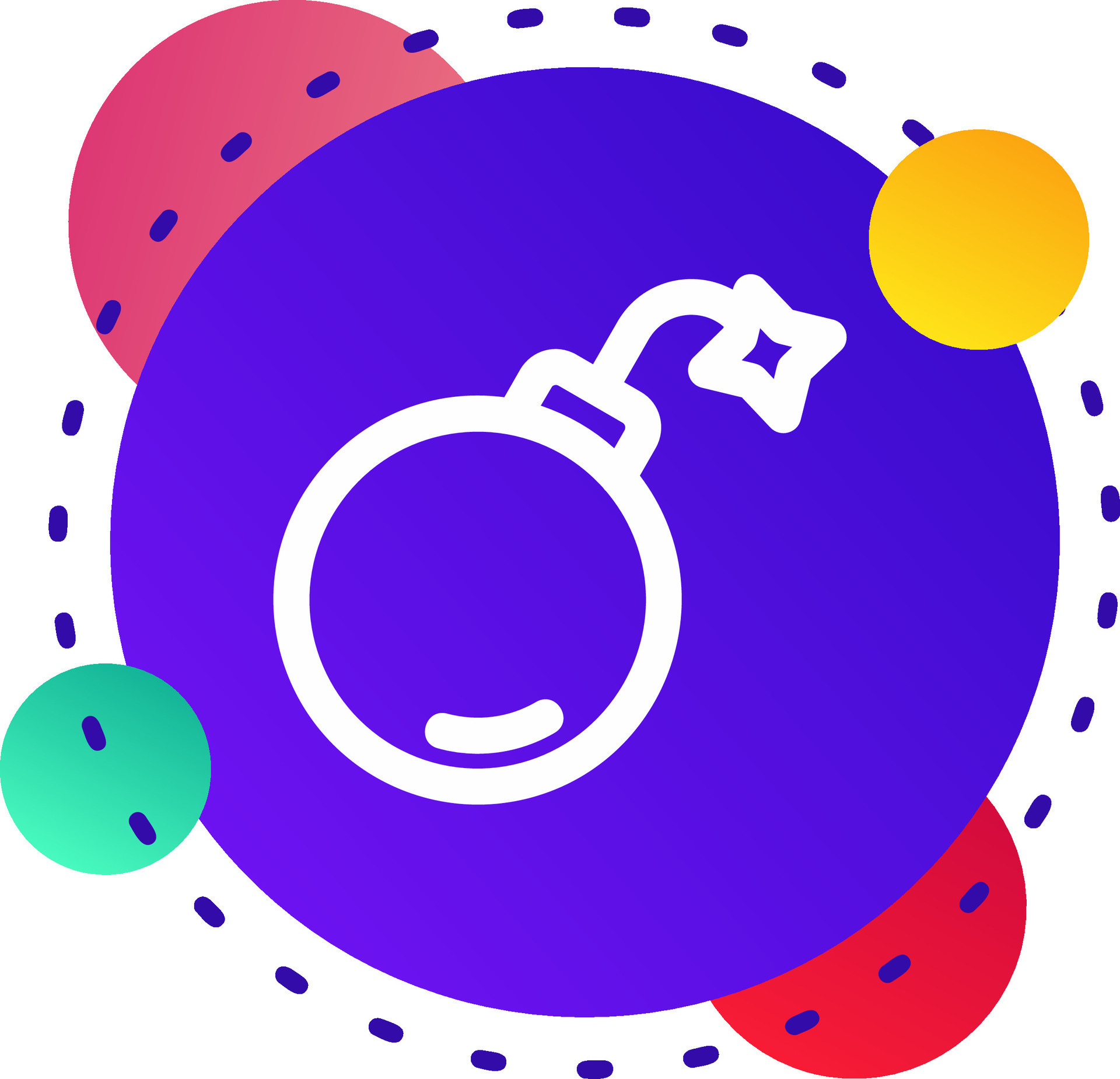 Bomb Abstrat BG Icon 38547700 Vector Art at Vecteezy