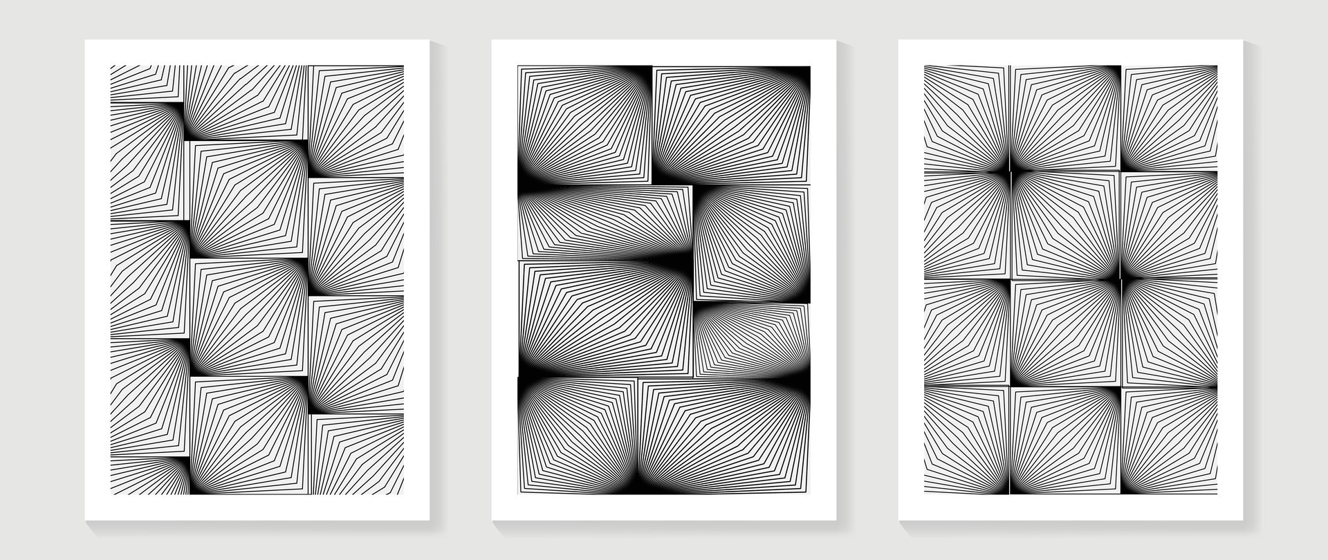 Abstract Line Art Background Vector Minimalist Modern Contour Drawing